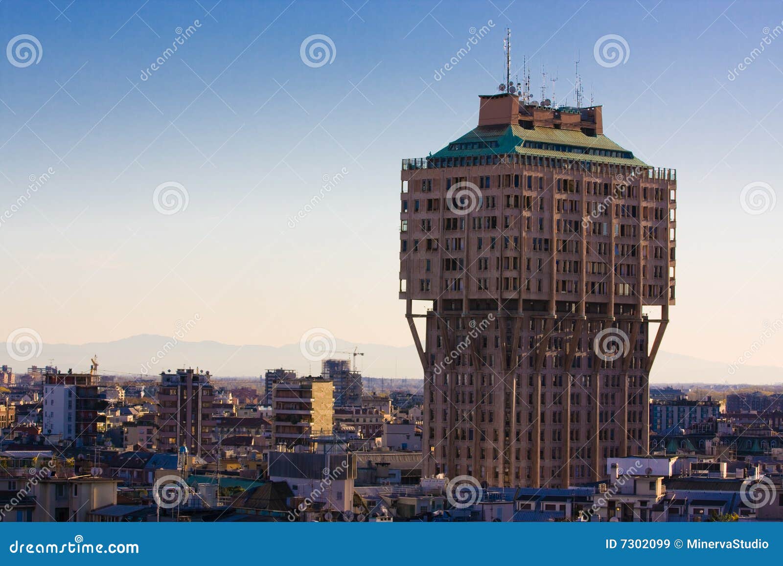 Velasca tower - Milan stock image. Image of skyscrapers - 7302099