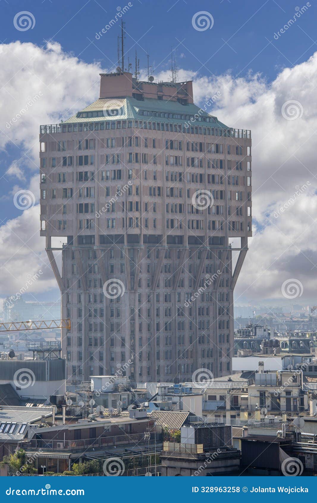 Velasca Tower (Torre Velasca), Skyscraper Built in the 1950, Milan ...