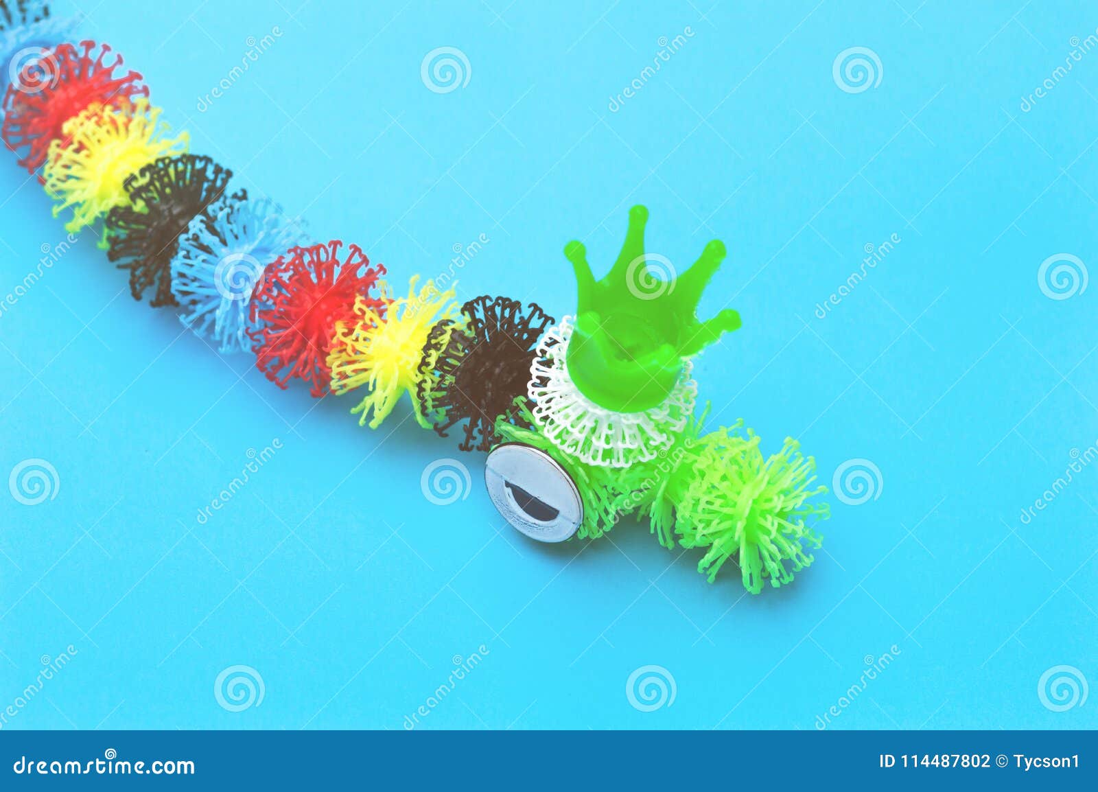 Velcro designer snake toy stock photo. Image of early - 114487802