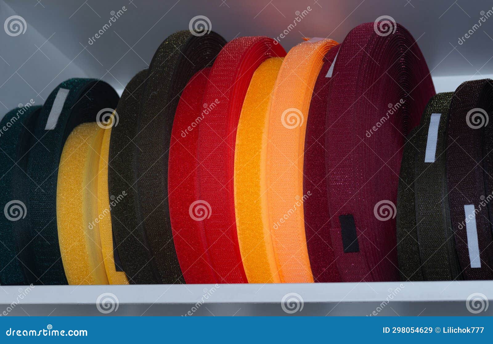 Velcro, Different Colored for. Sewing and Creativity Stock Image ...