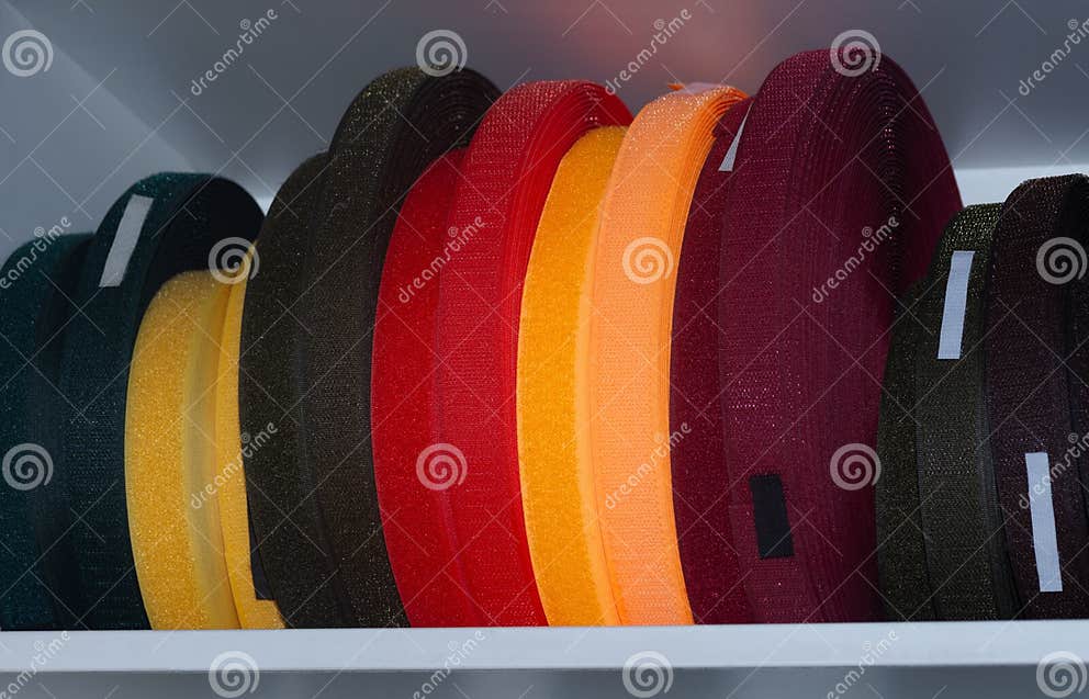 Velcro, Different Colored for. Sewing and Creativity Stock Image ...