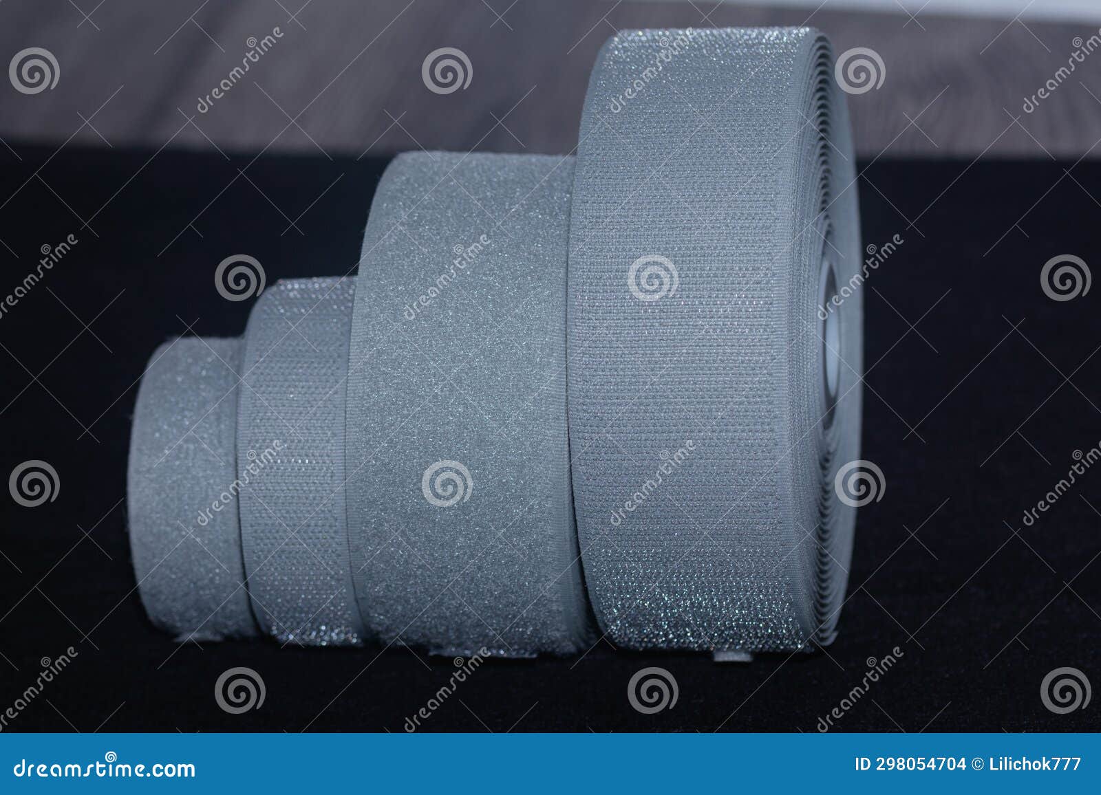 Velcro, Gray Color Sewing Accessories Stock Photo - Image of needlework ...