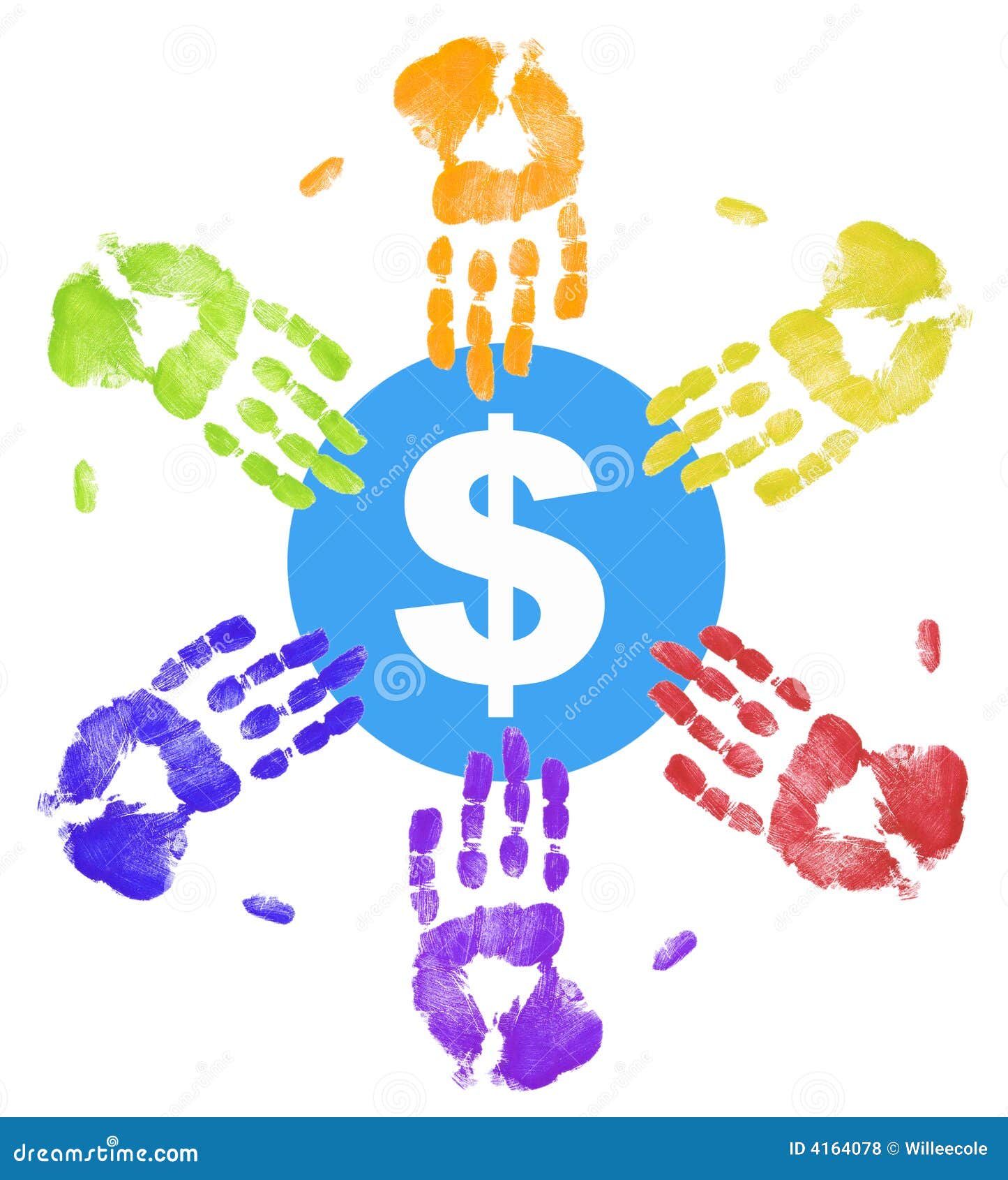 Vele Mensen Die Geld Nodig Hebben Stock Illustratie - Illustration of ...