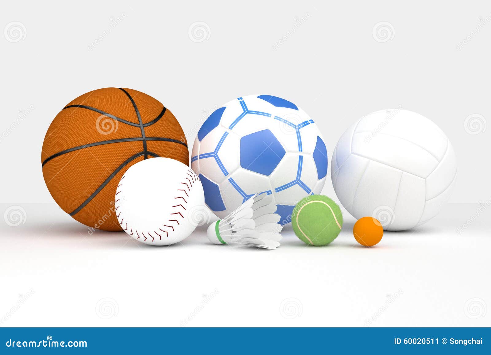 Vele soorten ballen stock illustratie. Illustration of schaduw - 60020511