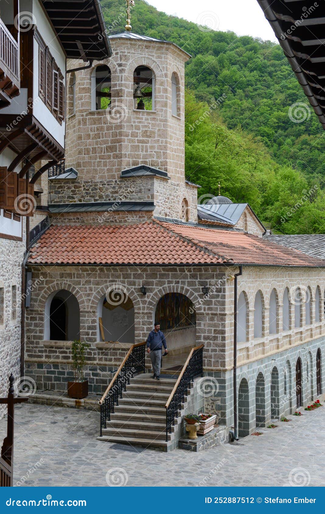 People Visiting.Bigorski Monastery on Macedonia Editorial Photography ...