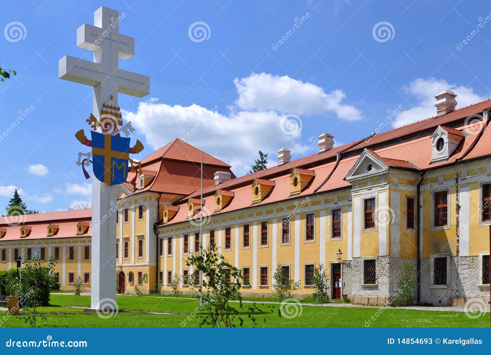 Velehrad basilica church stock image. Image of clouds - 14854693