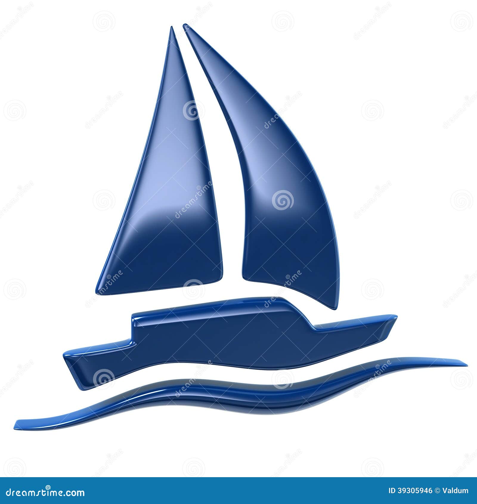 Velero azul stock de ilustración. Ilustración de nazism - 39305946