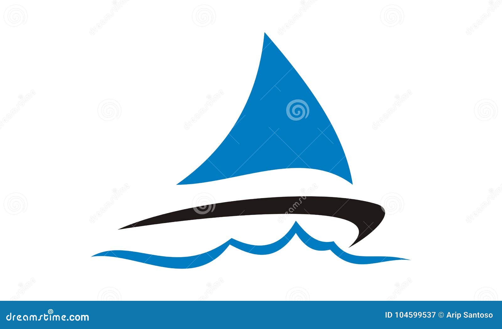 Velero Logo Design Template Ilustración del Vector - Ilustración de ...