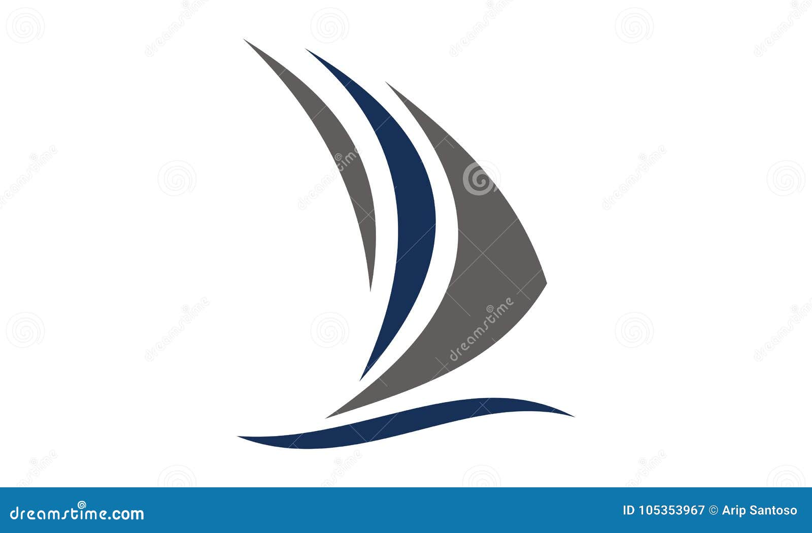 Velero Logo Design Template Ilustración del Vector - Ilustración de ...