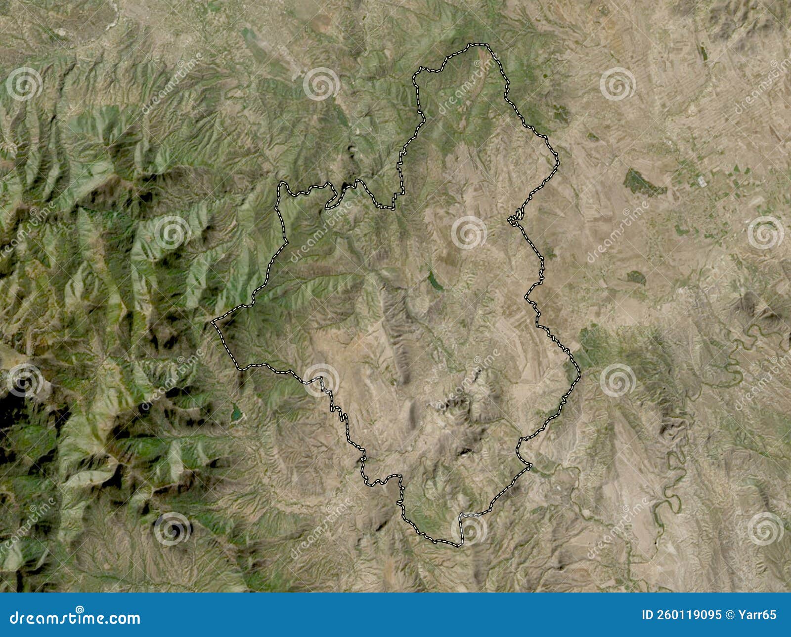 Veles, Macedonia. Low-res Satellite. No Legend Stock Illustration ...