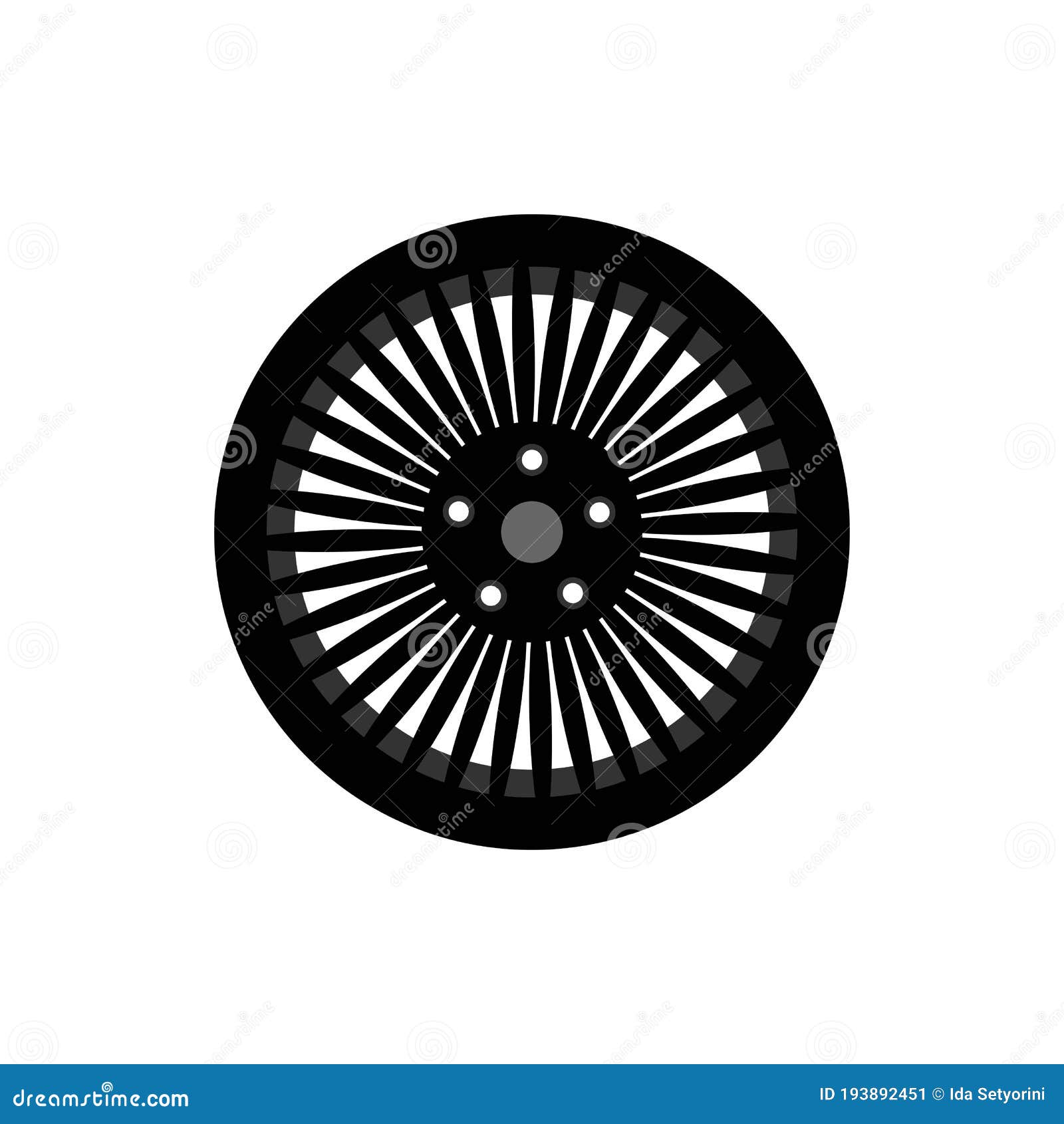 Velg logo stock vector. Illustration of rubber, flat - 193892451