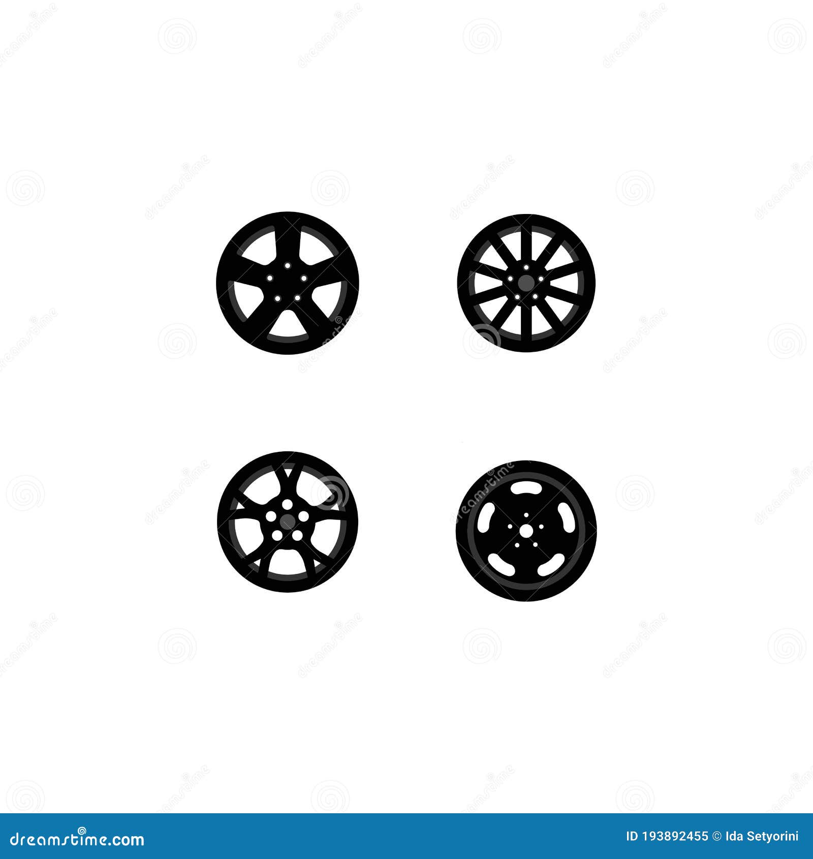 Velg logo stock vector. Illustration of flat, rubber - 193892455