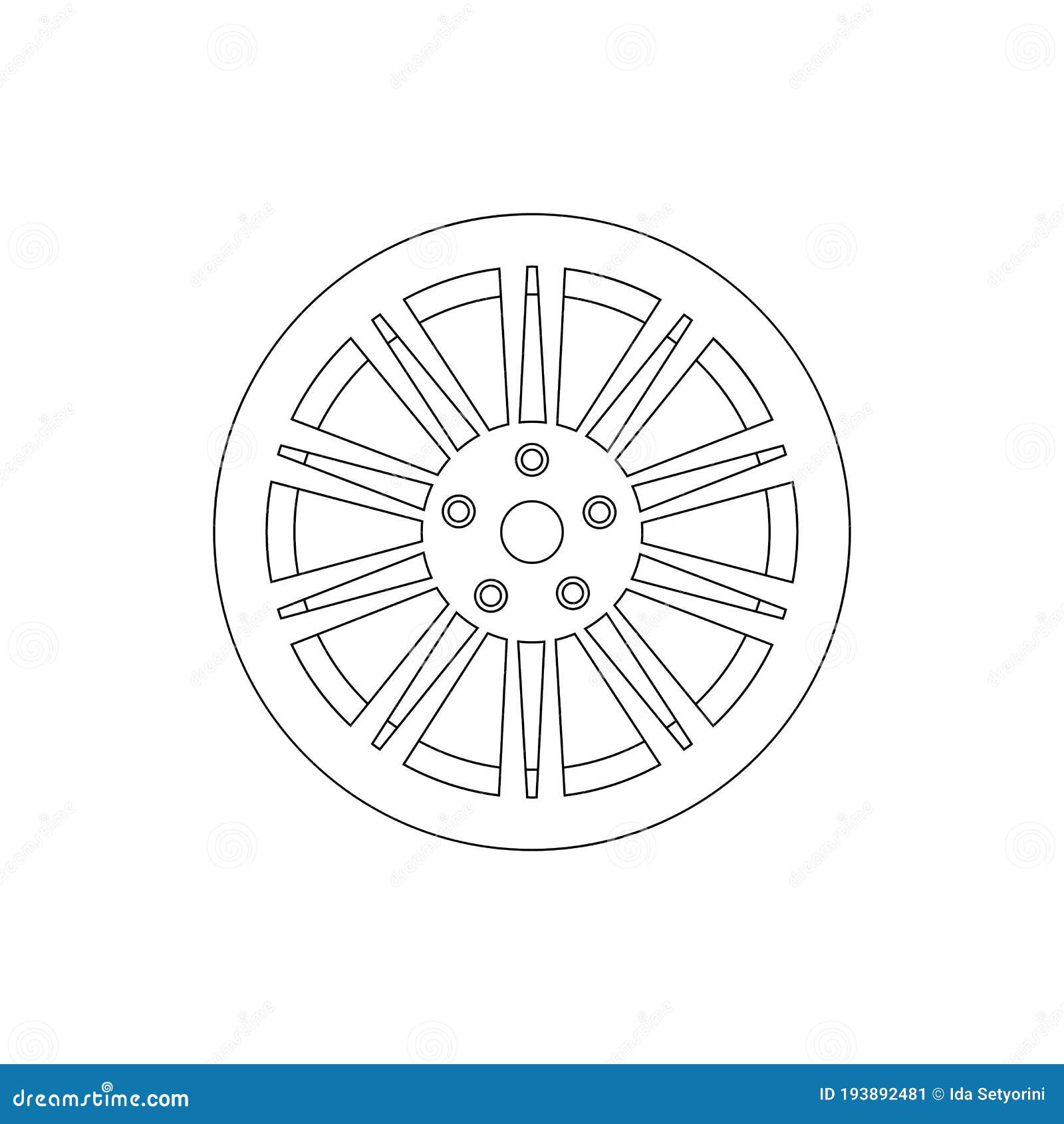 Velg logo stock vector. Illustration of truck, flat - 193892481