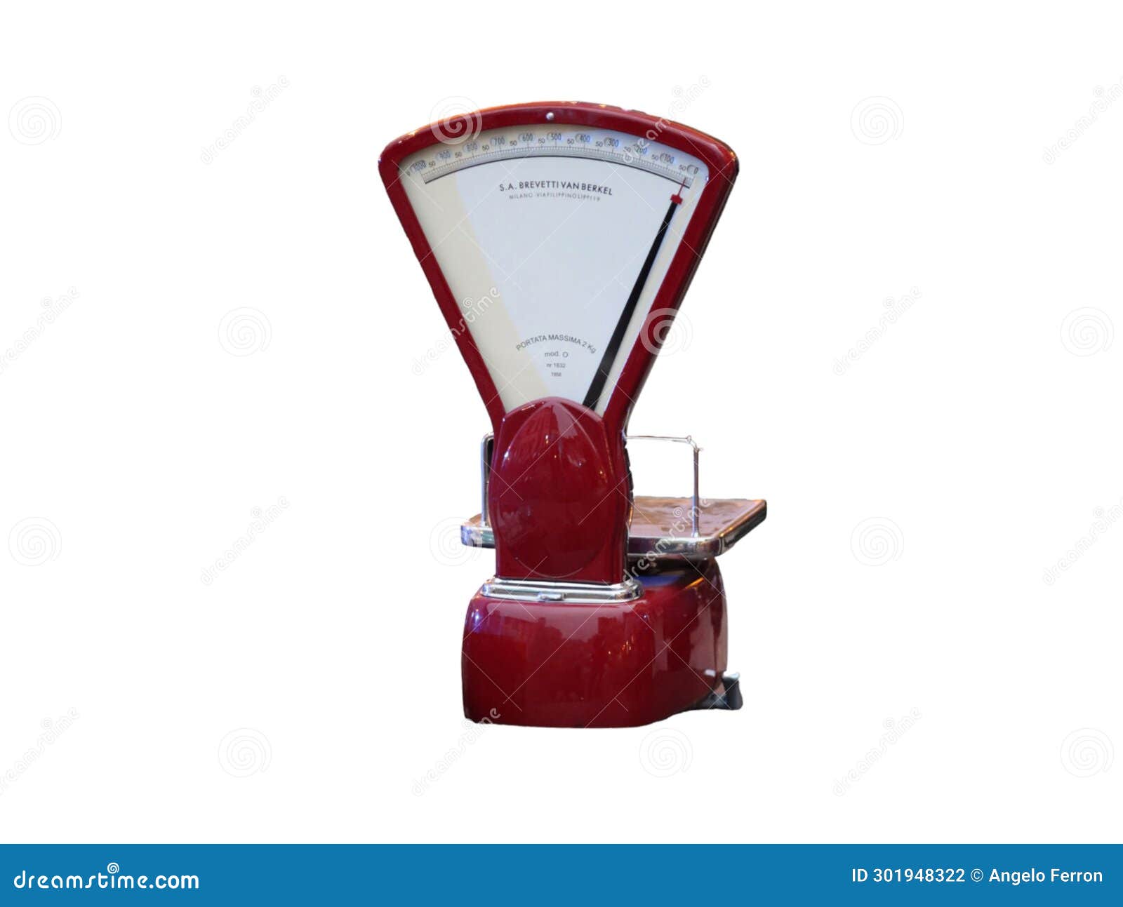 Velha Escala De Comida Vermelha Escaldante Foto de Stock - Imagem de ...