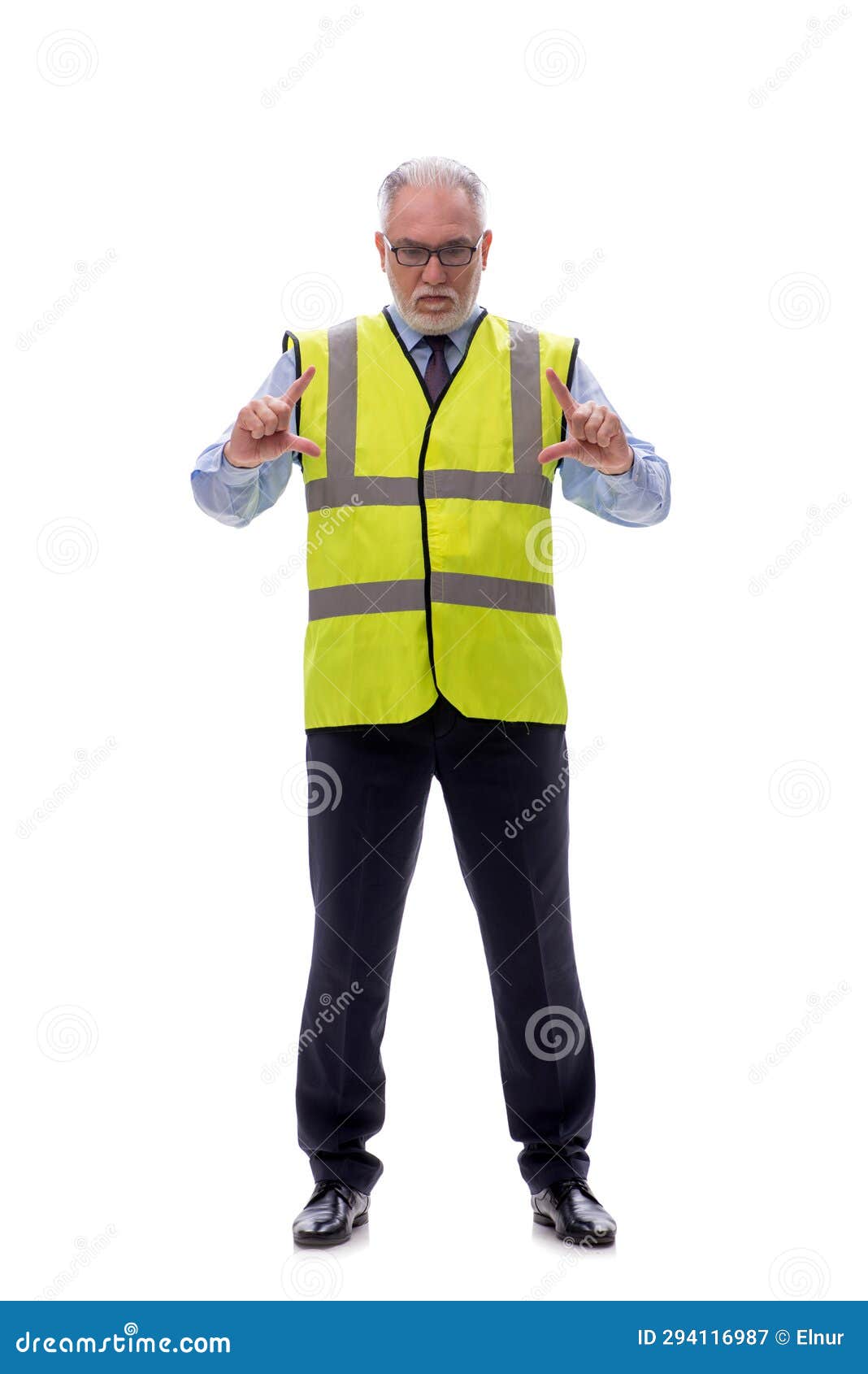 Velho Arquiteto Macho Isolado Em Branco Imagem de Stock - Imagem de ...