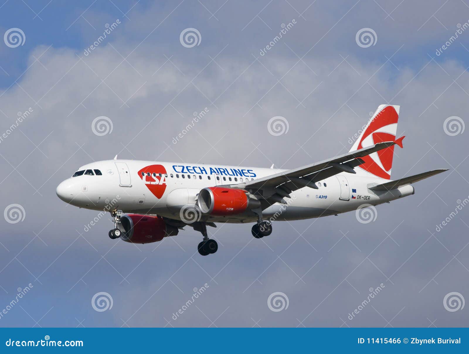 Velivoli Cechi Di Linee Aeree Fotografia Editoriale - Immagine di volo ...