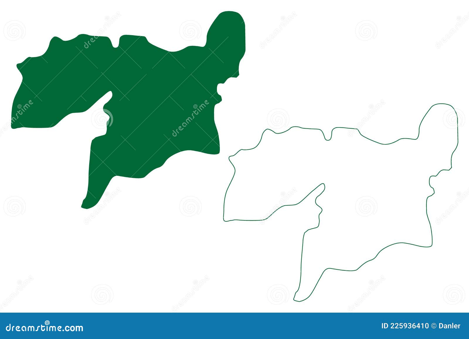 Vellore District Tamil Nadu State, Republic Of India Map Vector ...