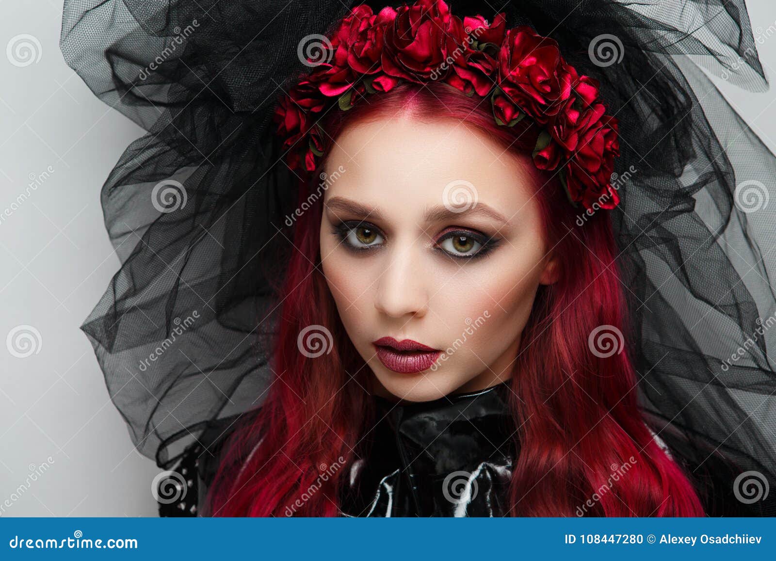 Velo negro de la mujer foto de archivo. Imagen de hada - 108447280