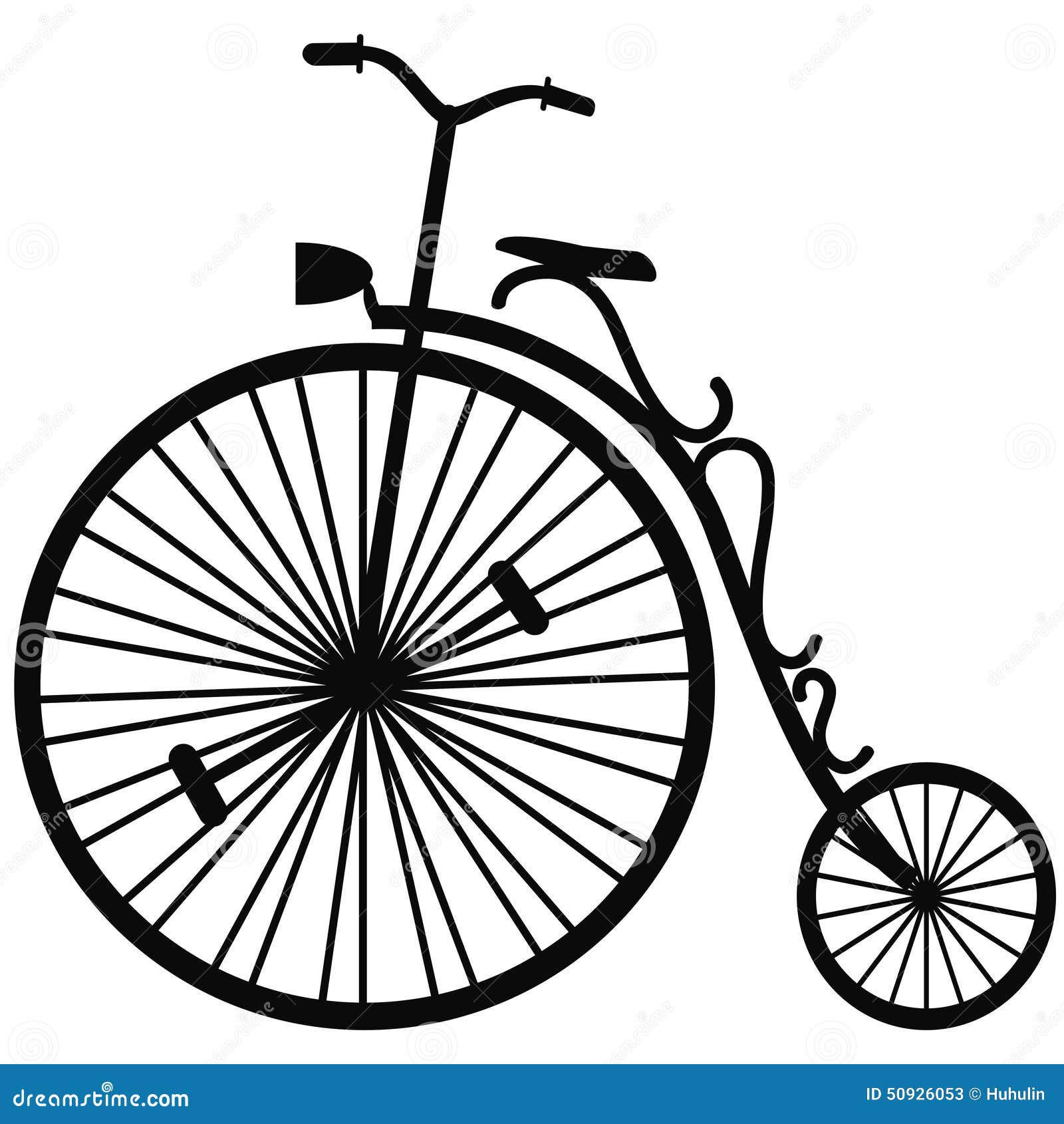 Velocipede vector vector illustratie. Illustration of cyclus - 50926053