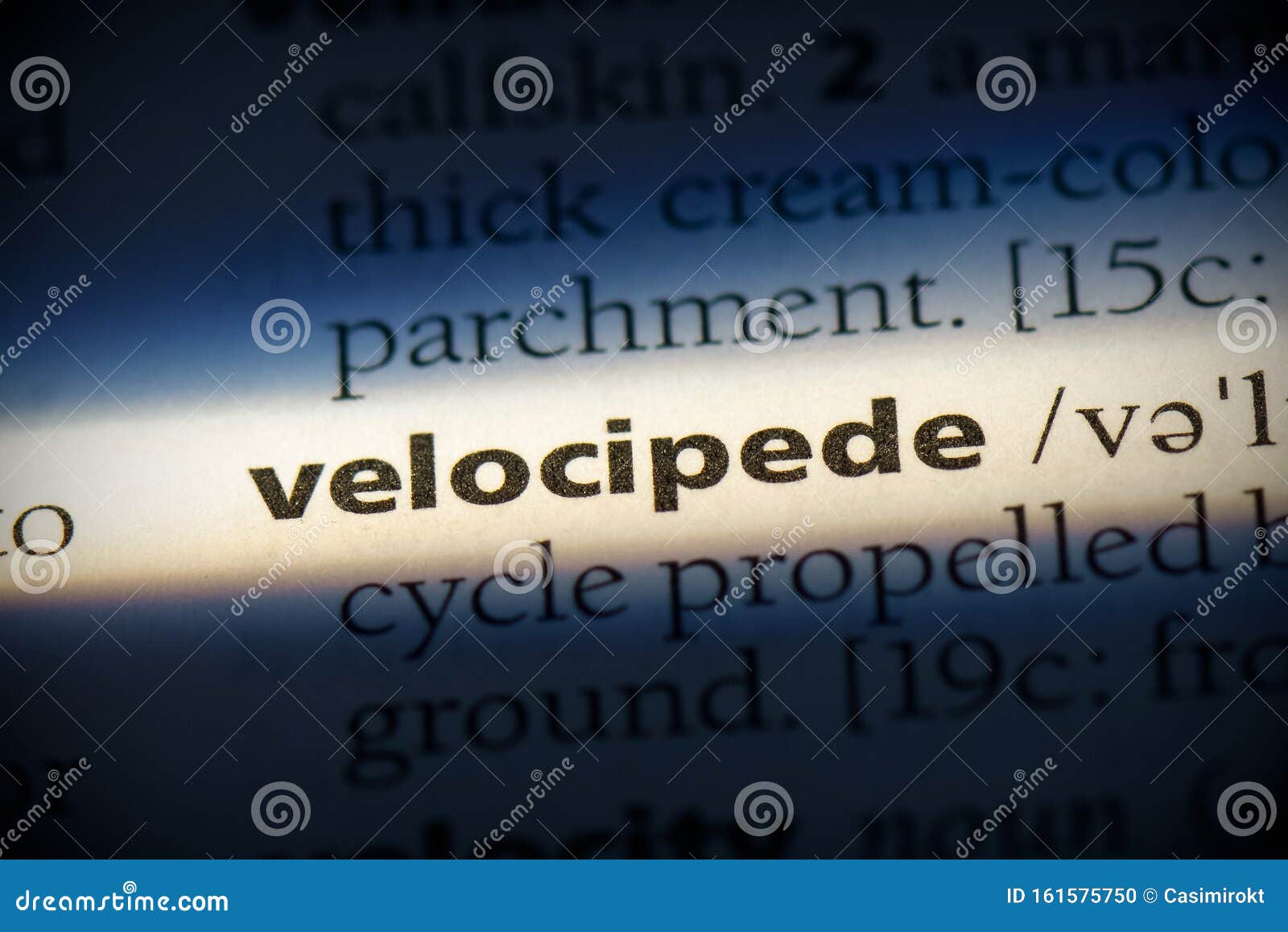 Velocipede stock photo. Image of paper, english, writing - 161575750