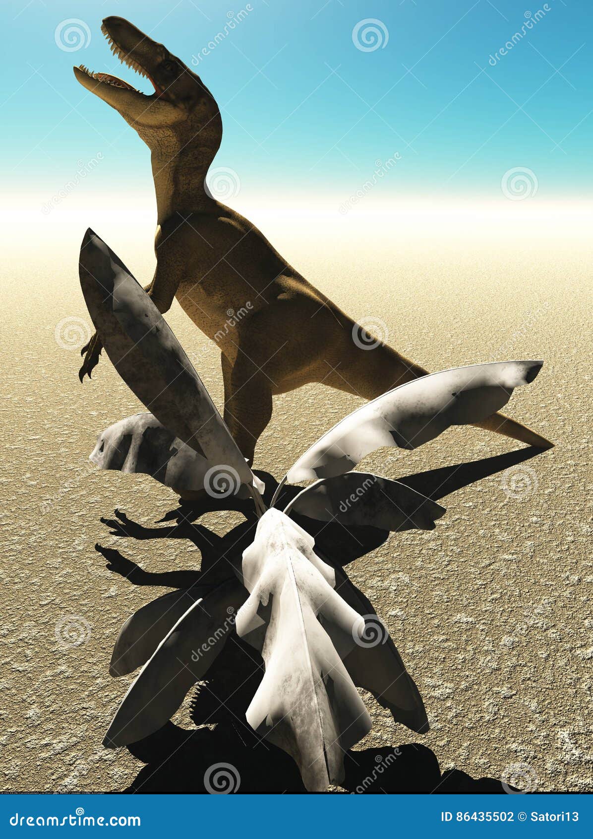 Velociraptor The Dinosaur 3d Rendering Stock Photo | CartoonDealer.com ...
