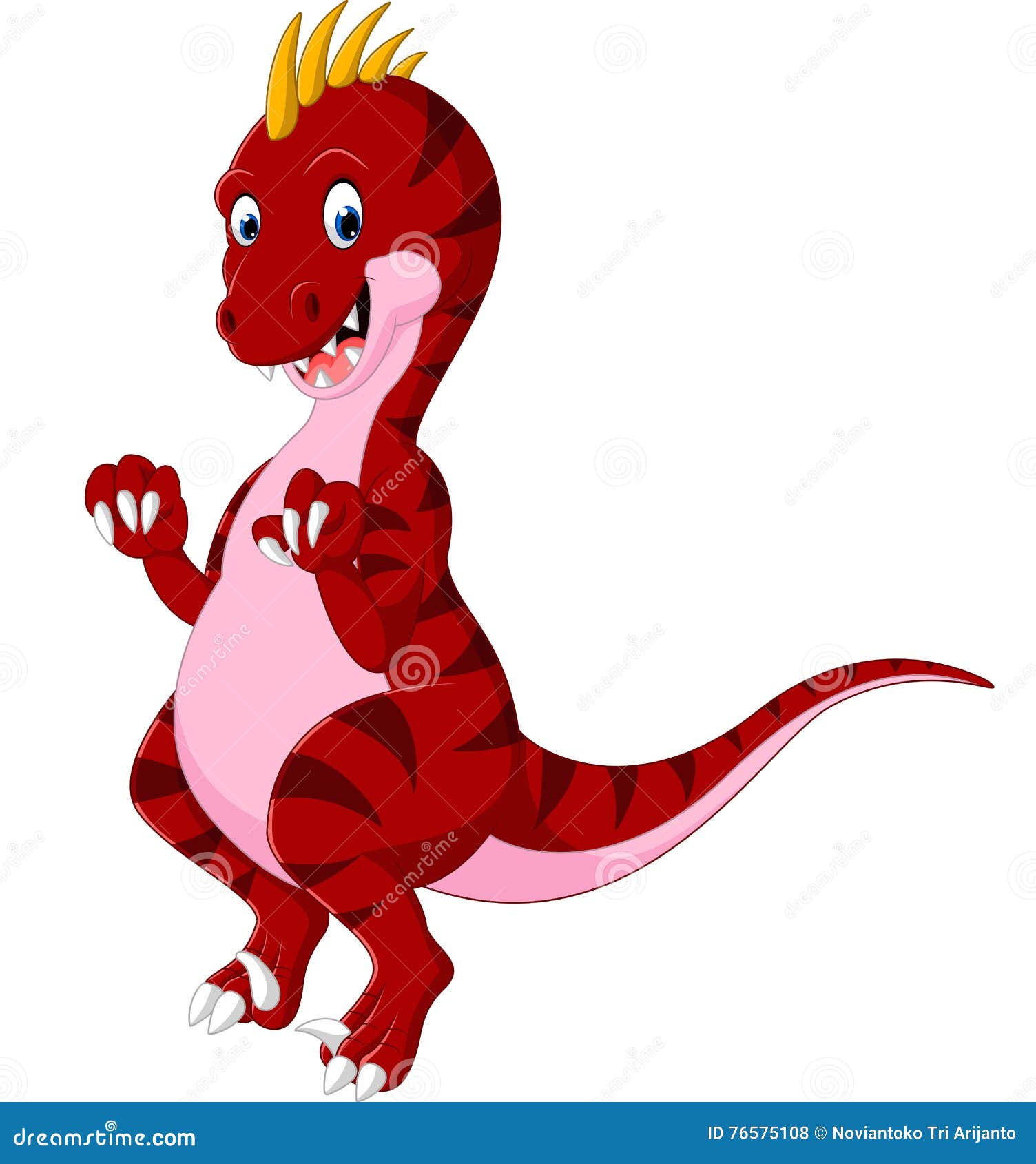 Velociraptor dinosaur stock vector. Illustration of archeology - 76575108