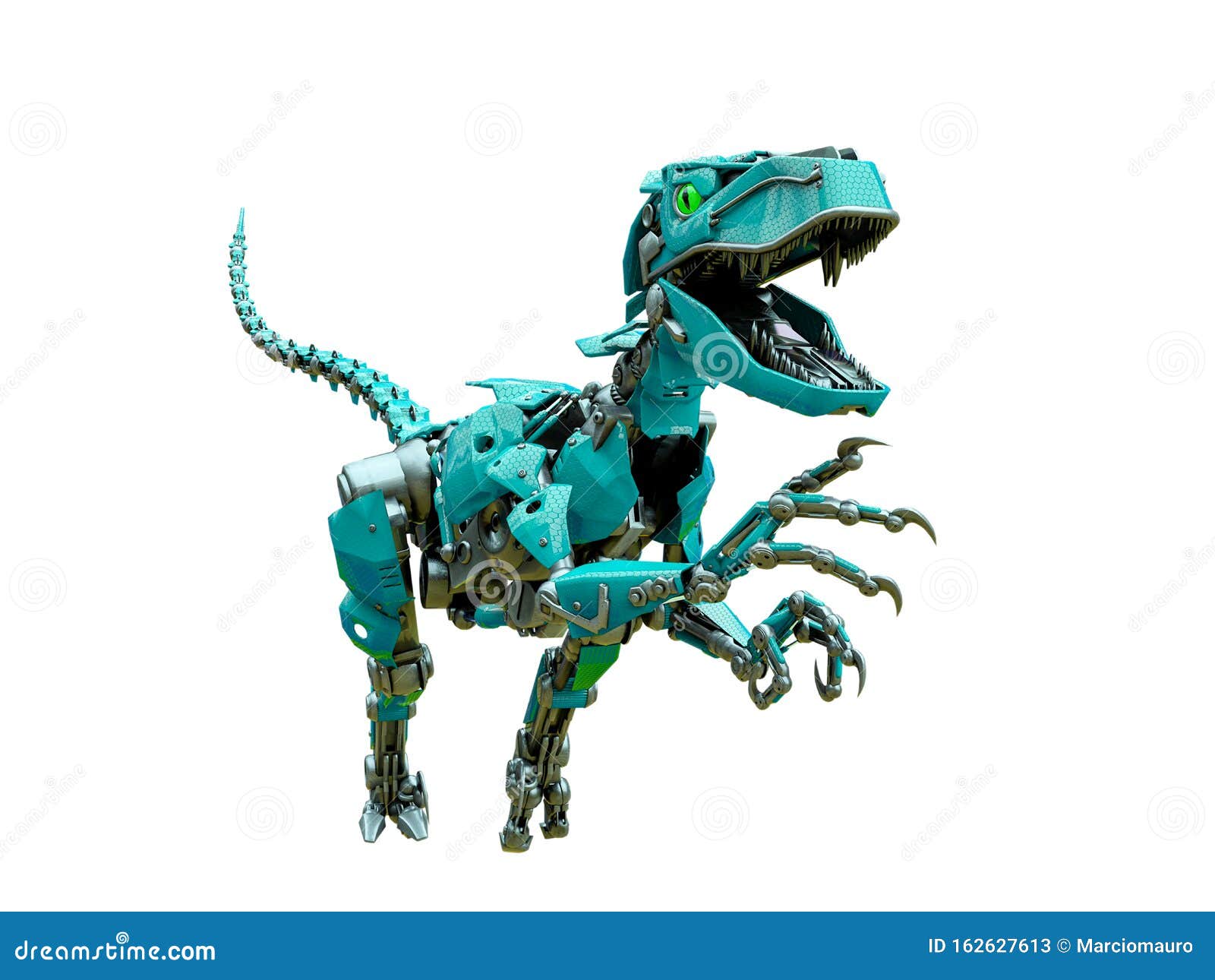 Velociraptor Robot Profile Id Picture Royalty-Free Cartoon ...