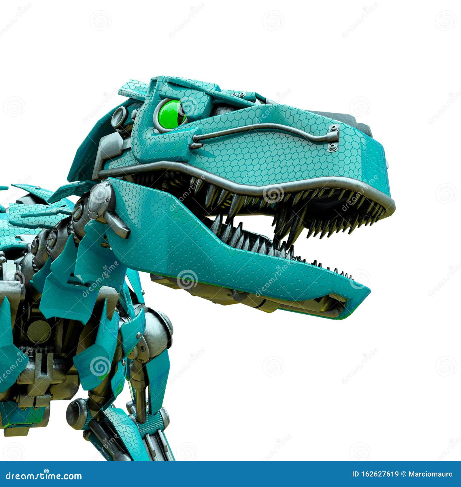 Velociraptor Robot Profile Id Picture Stock Illustration ...