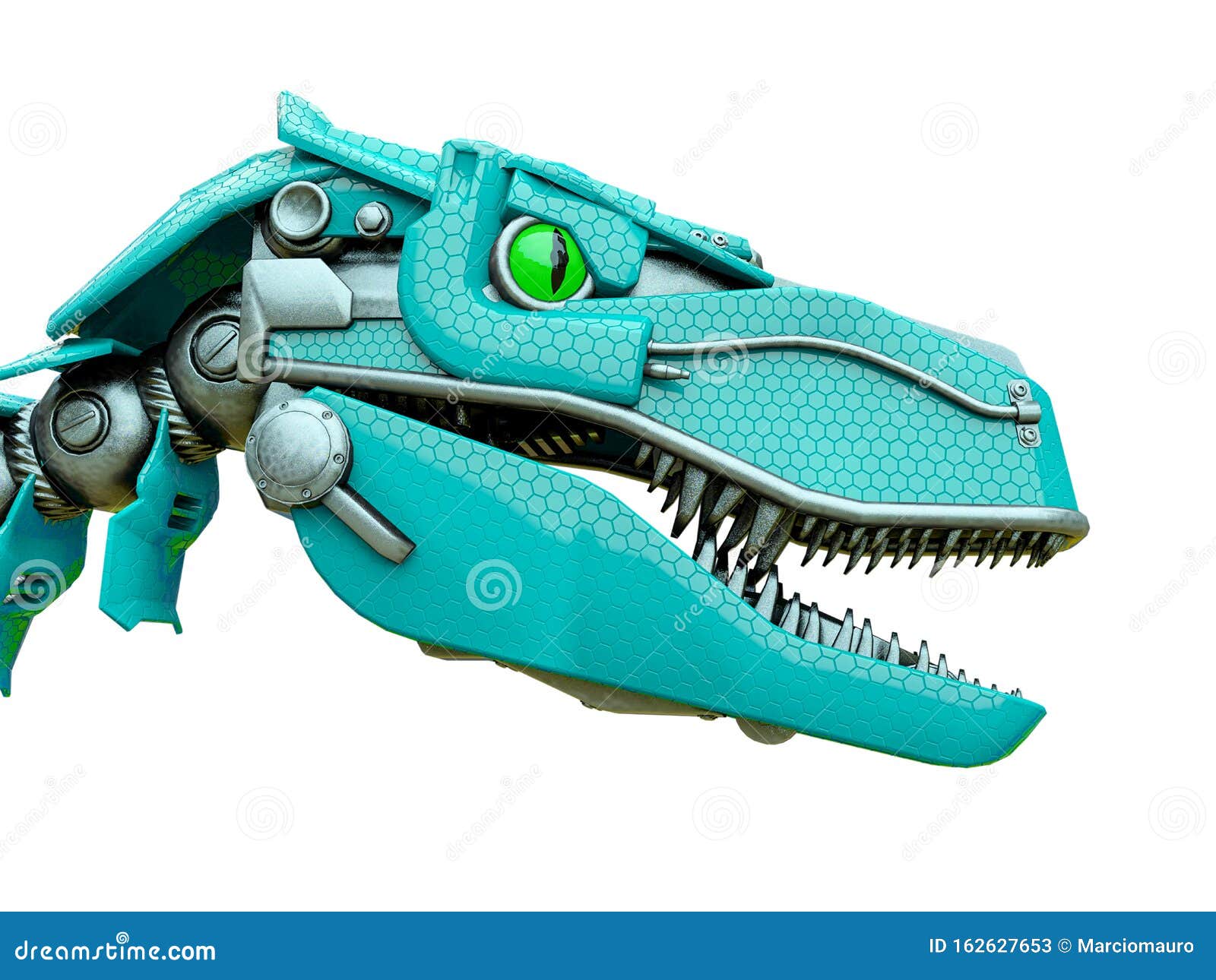 Cat Is A Robot. Side View. Vector Illustration On A White Background ...