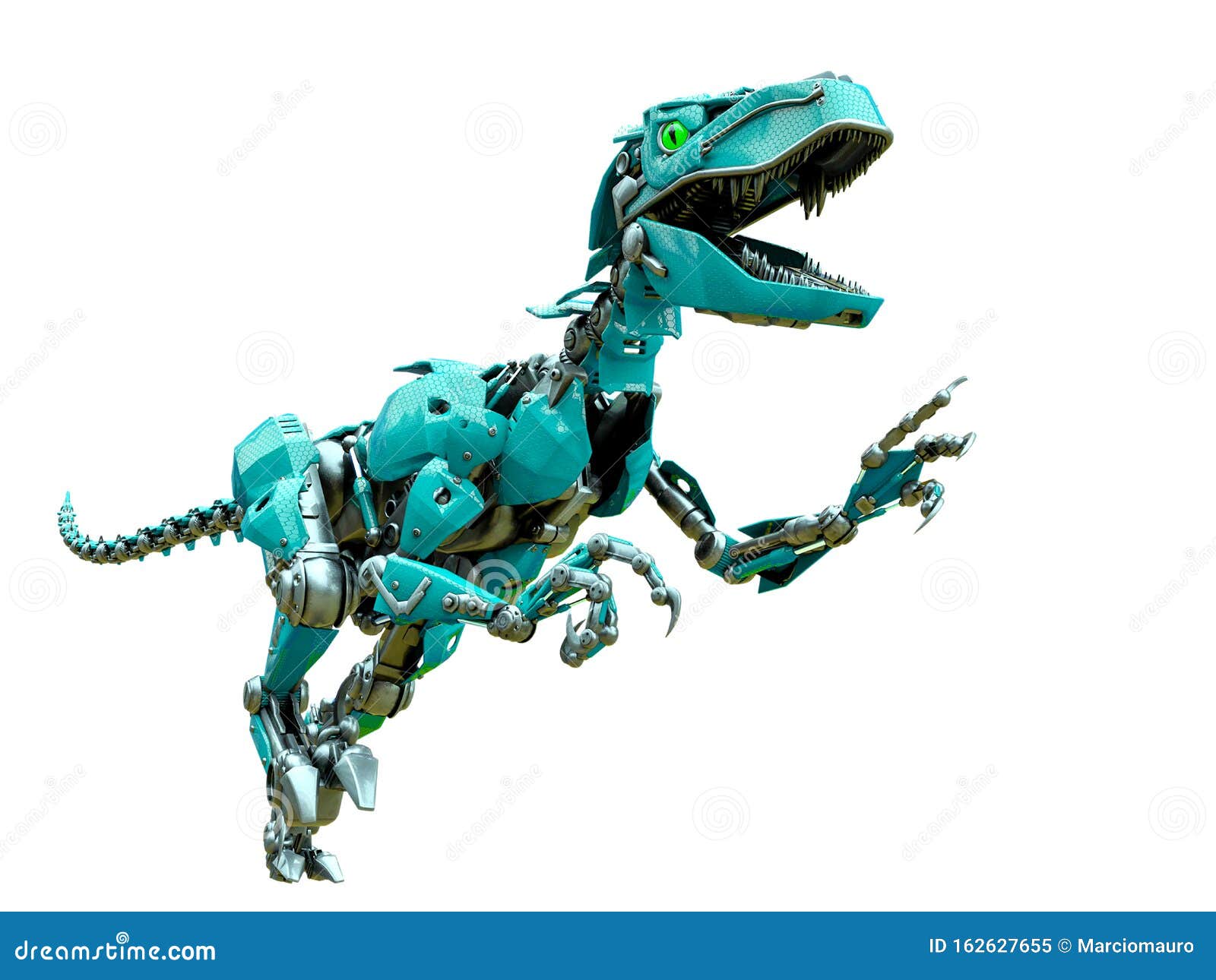 Velociraptor Robot Profile Id Picture Royalty-Free Cartoon ...