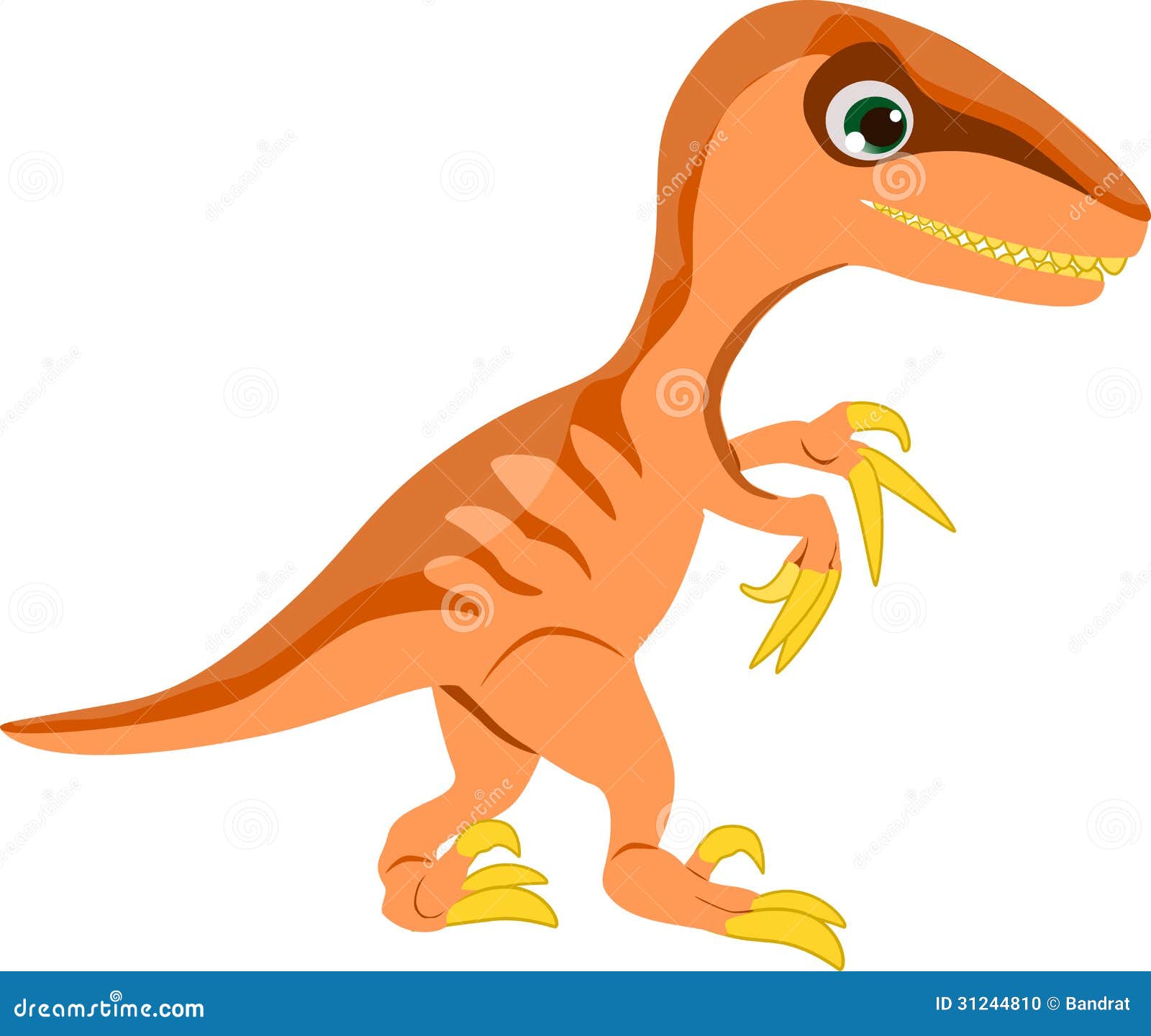 Velociraptor, The Smart Dinosaur Stock Photography | CartoonDealer.com ...