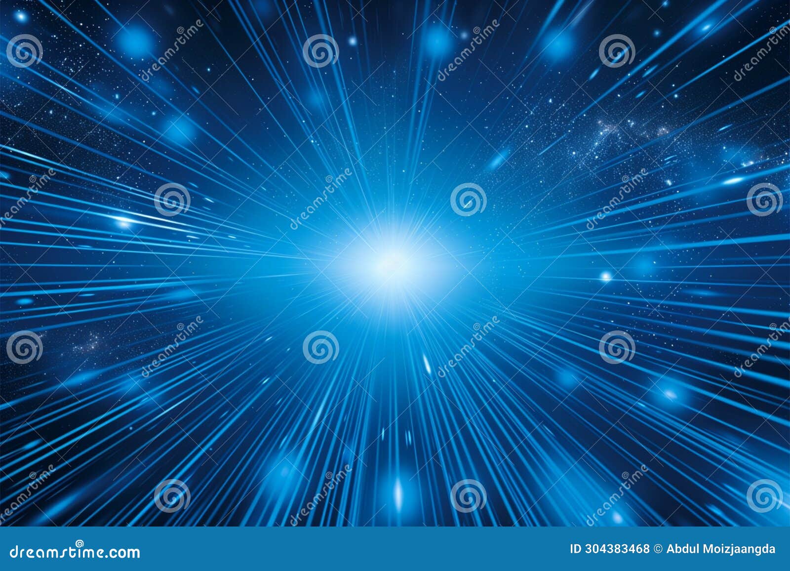 Velocity in Blue a Dynamic Comic Zoom Speed in Abstraction Stock ...