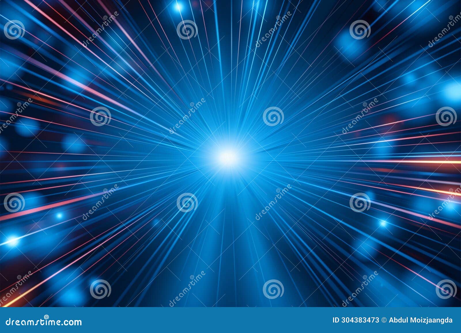 Velocity in Blue a Dynamic Comic Zoom Speed in Abstraction Stock ...