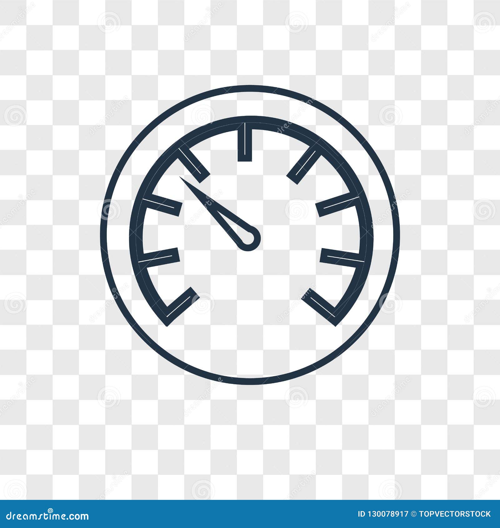 Velocity Concept Vector Linear Icon Isolated on Transparent Back Stock ...