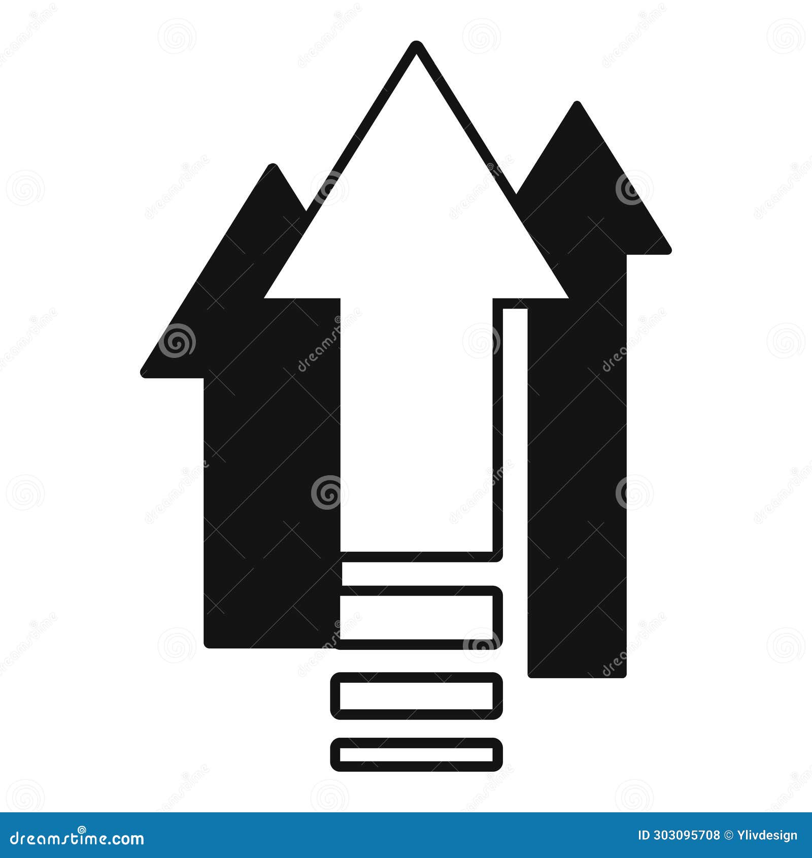 Velocity Efficient Icon Simple Vector. Plan Work Up Stock Illustration ...