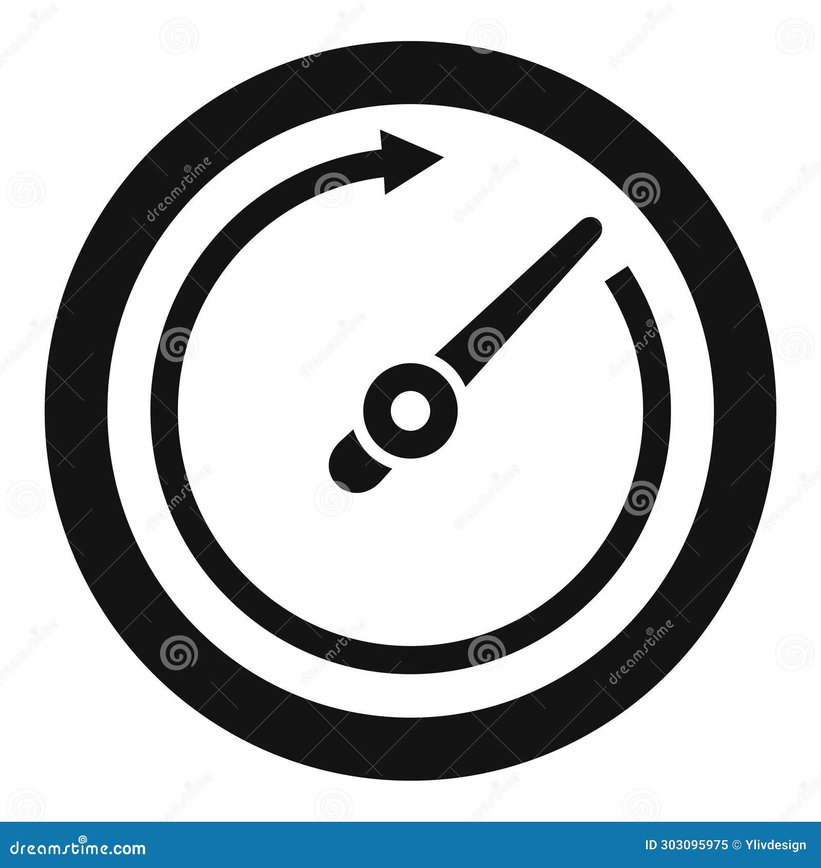 Velocity Gauge Icon Simple Vector. Speed Fast Meter Stock Illustration ...