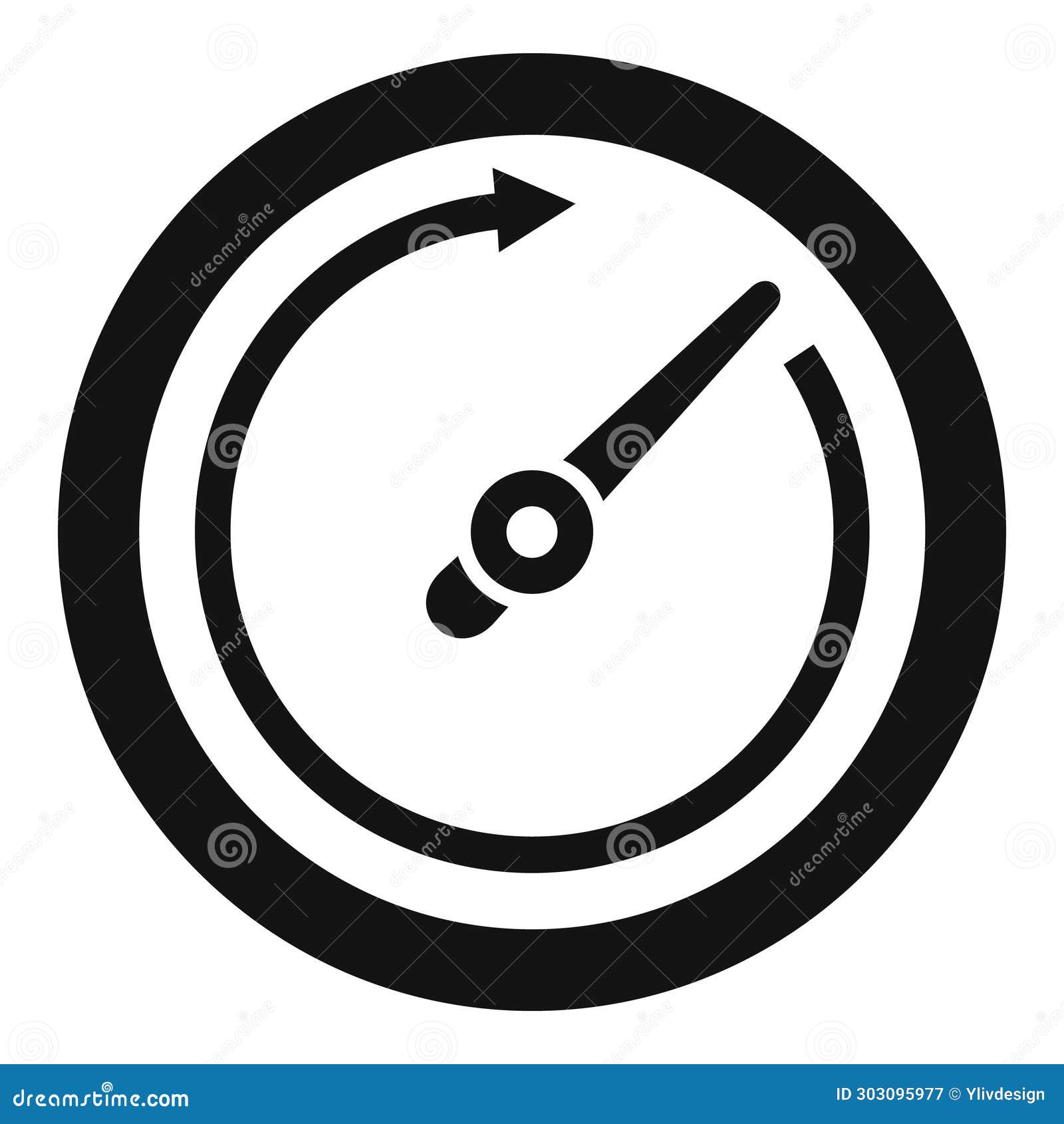Velocity Gauge Icon Simple Vector. Speed Fast Meter Stock Illustration ...