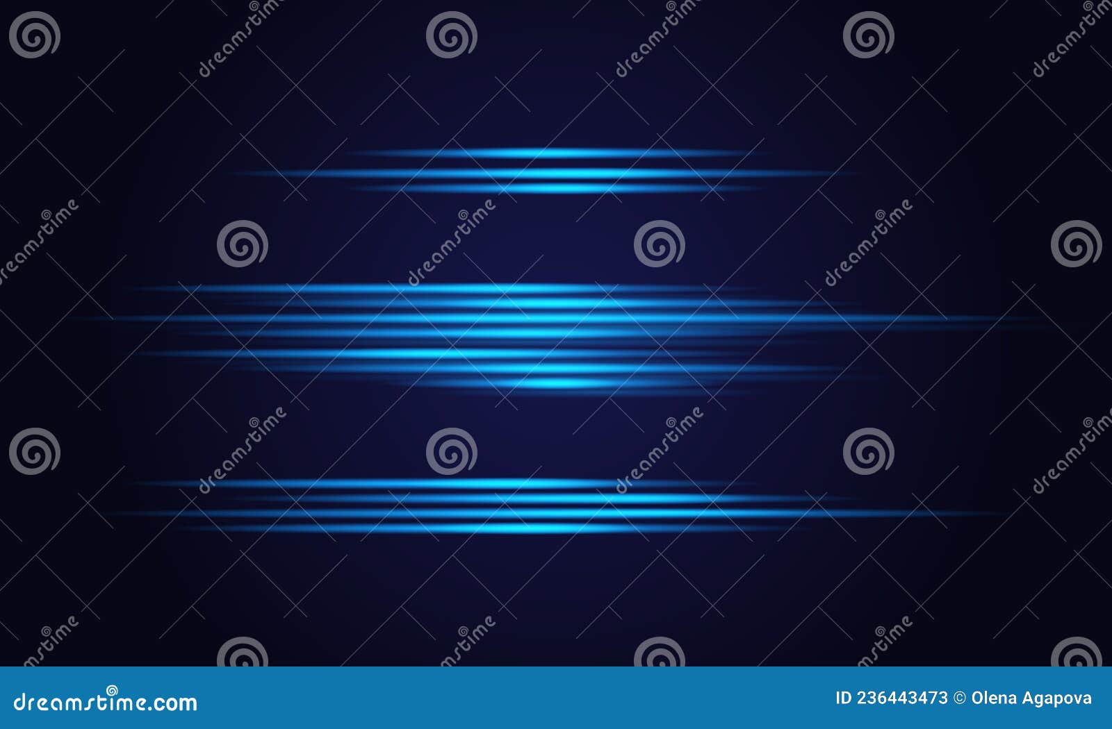 Velocity Light Effect. Horizontal Lens Flares and Laser Beams ...