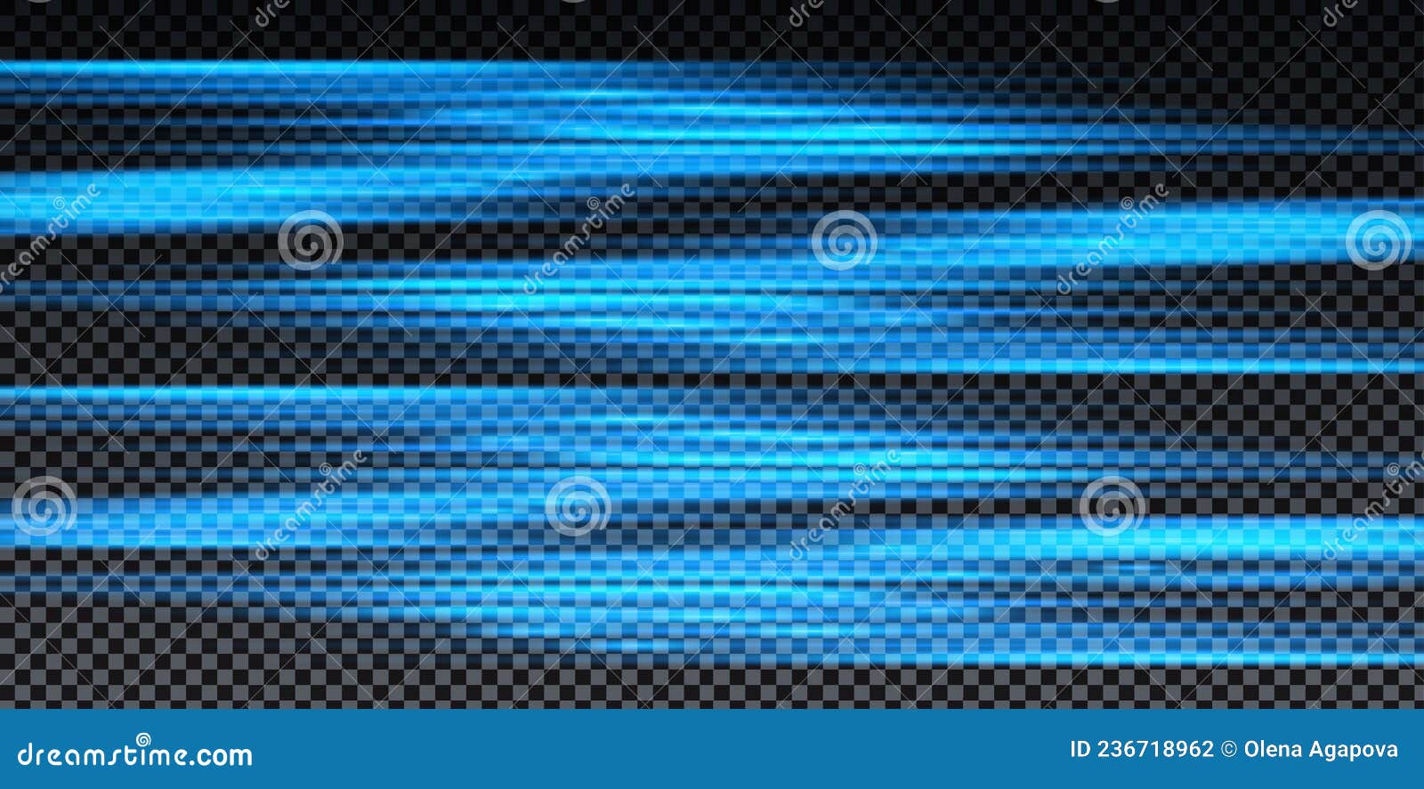 Velocity Light Effect. Horizontal Lens Flares And Laser Beams ...