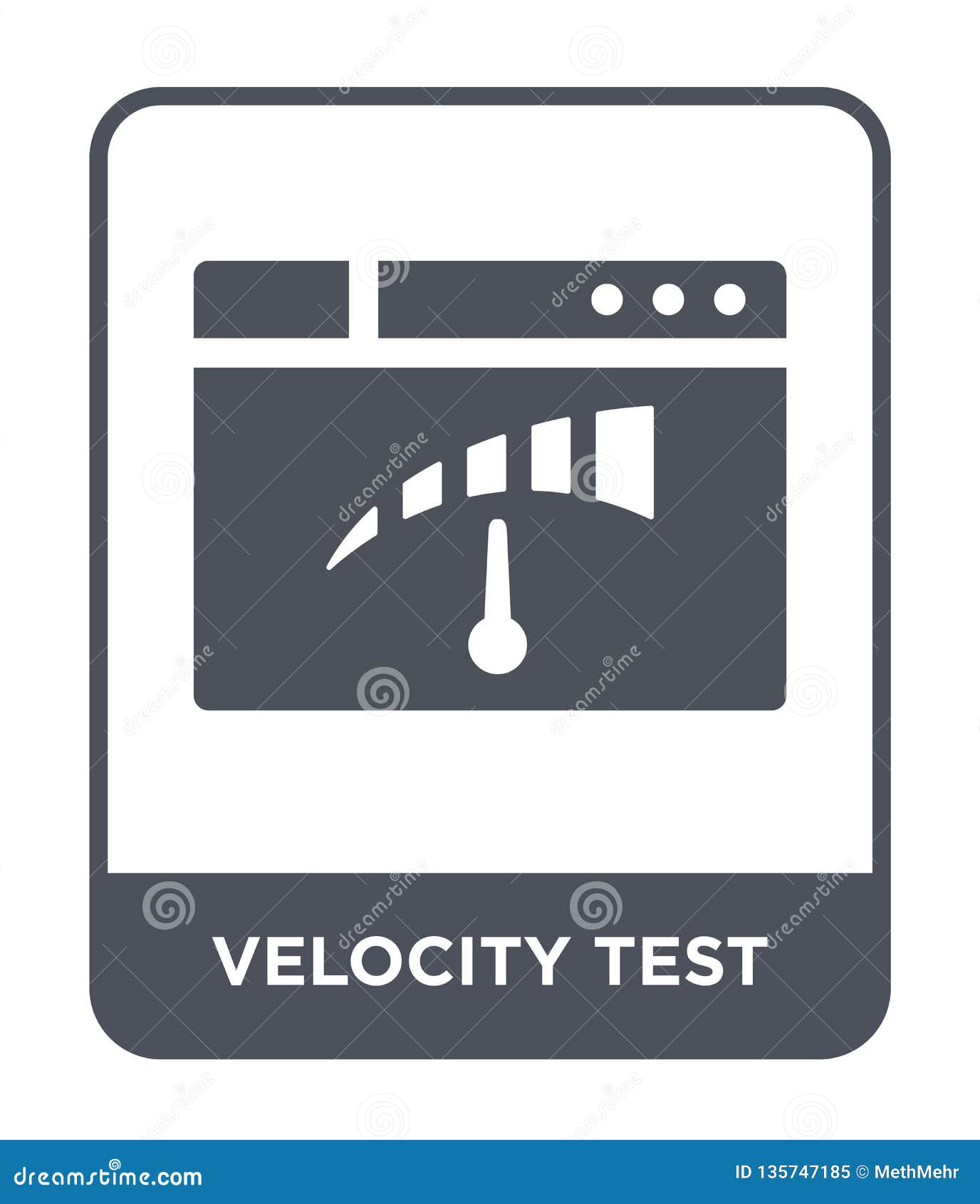 Velocity Test Vector Icon In 6 Different Modern Styles. Black, Two ...