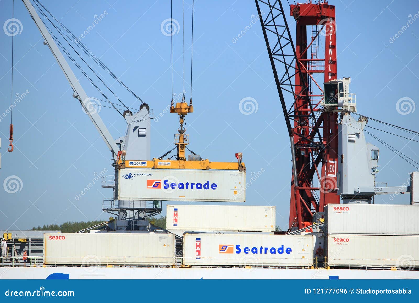 Velsen, the Netherlands May 7th 2018: Intermodal Containers at a ...