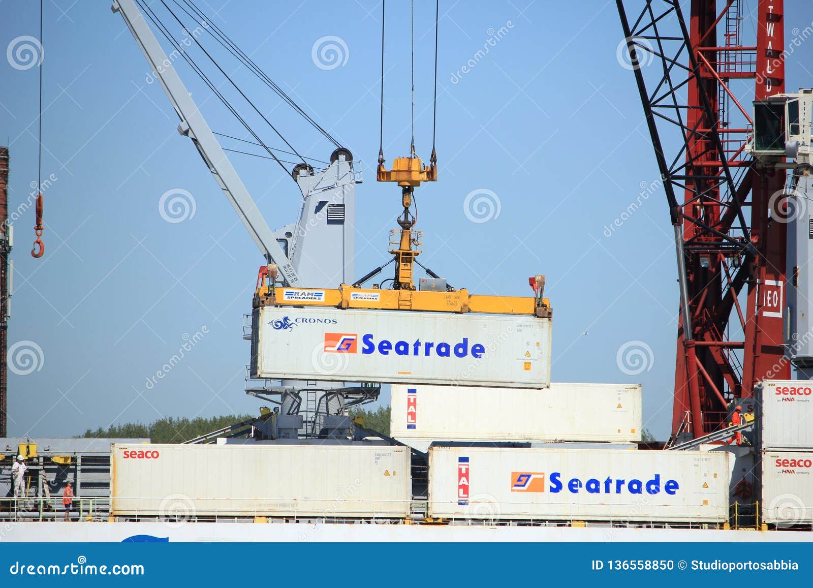 Velsen, the Netherlands May 7th 2018: Intermodal Containers at a ...