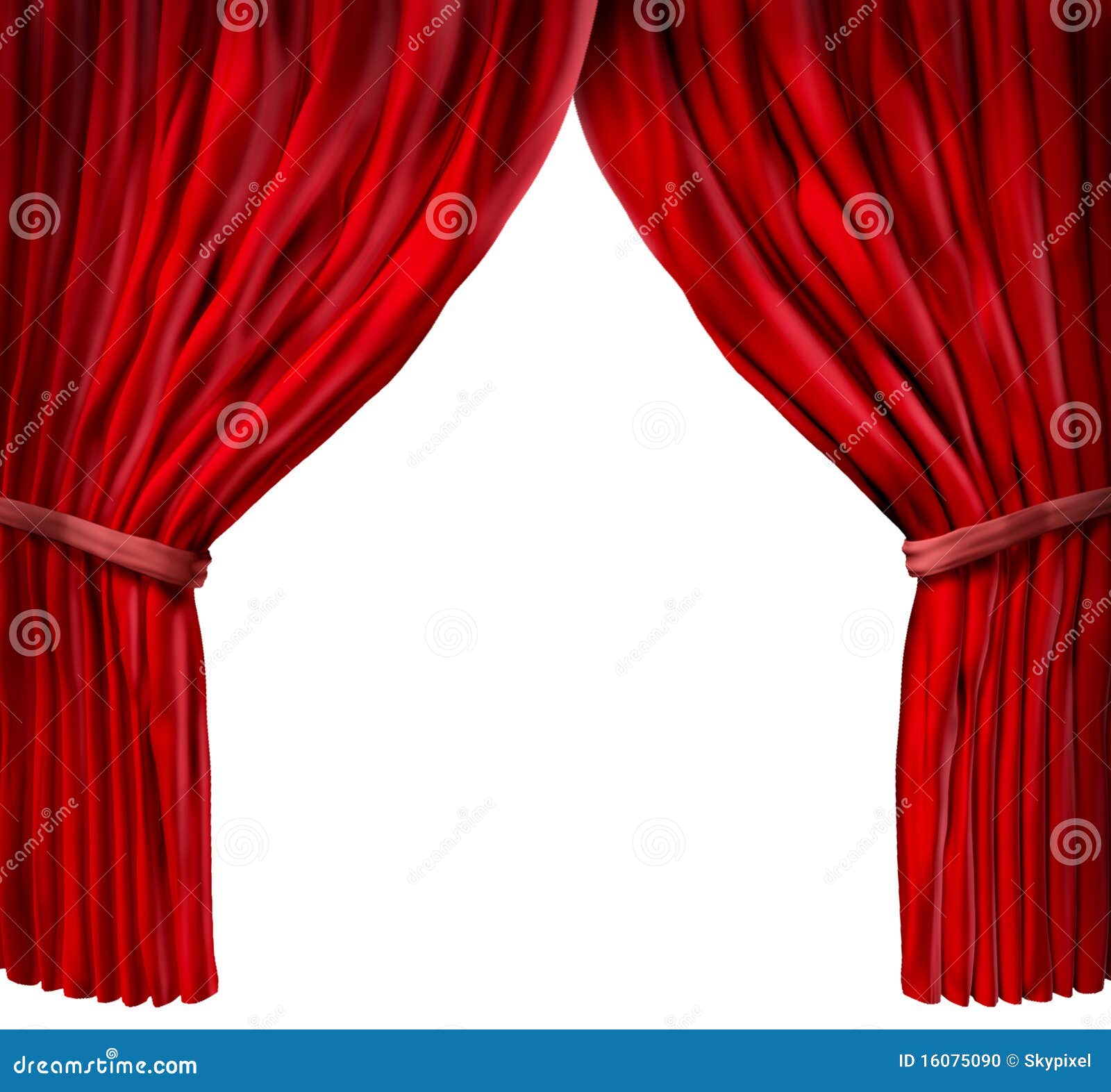Velvet red curtain frame stock illustration. Illustration of ...