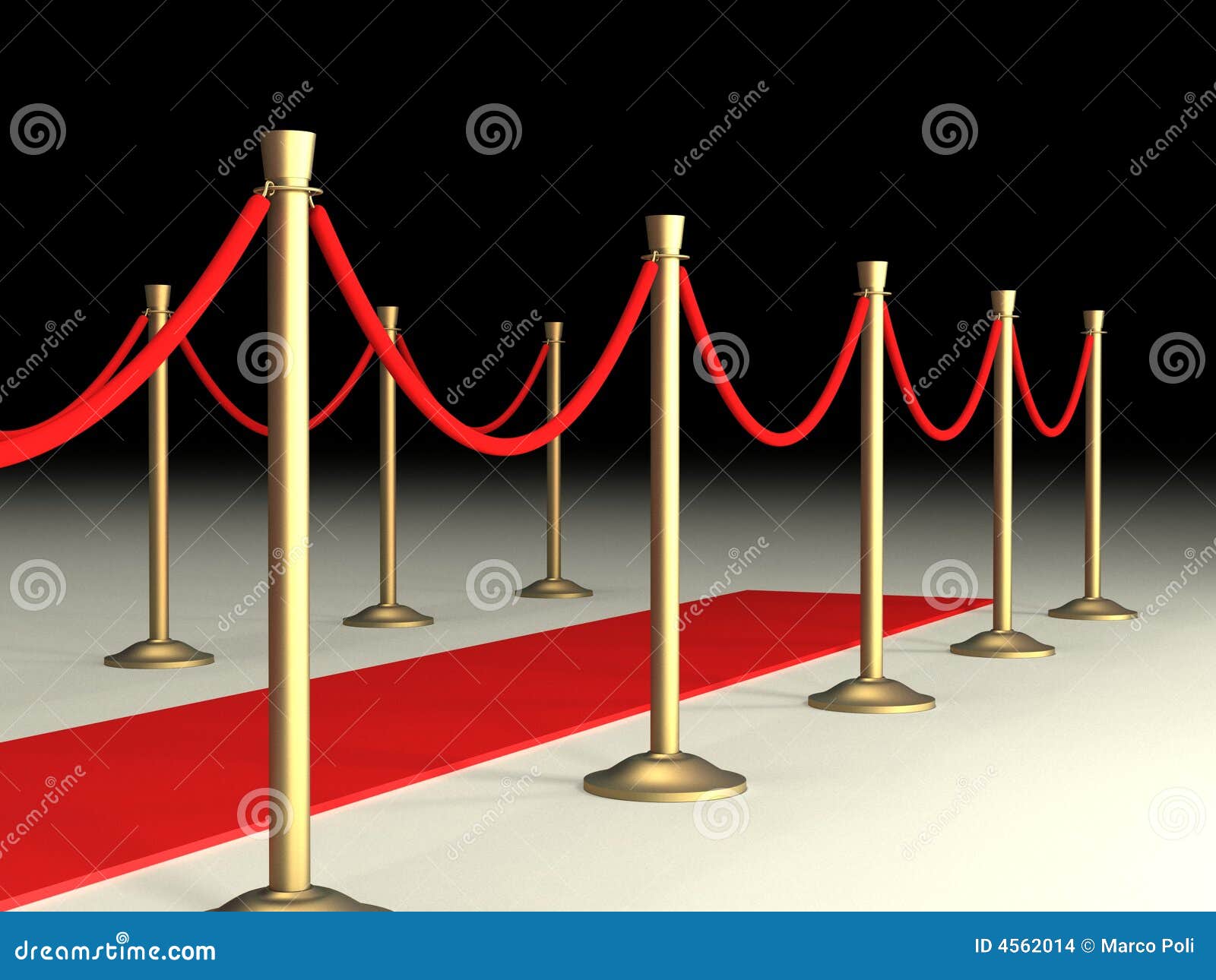 Velvet Ropes and Red Carpet Stock Illustration - Illustration of ...