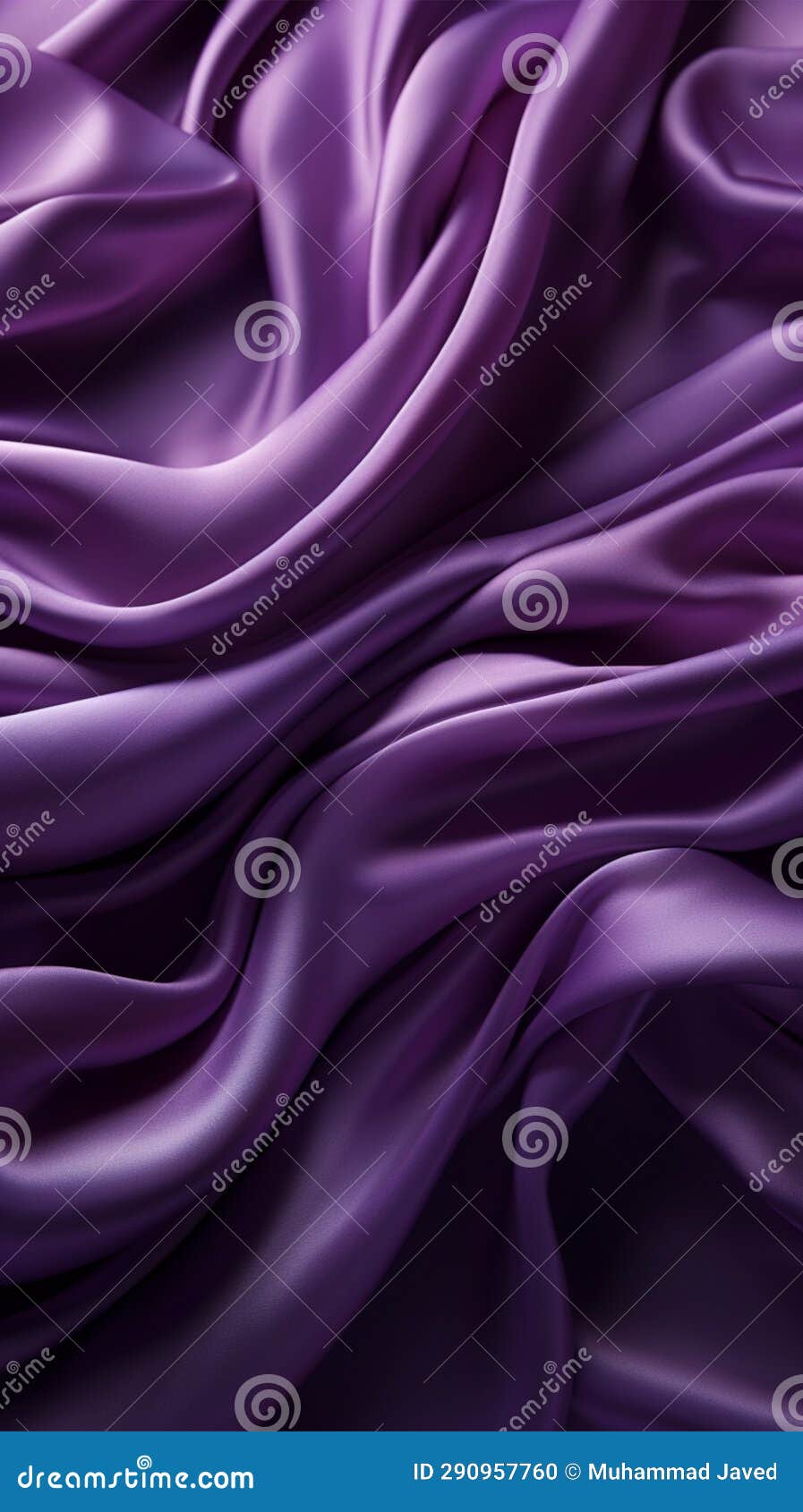 Velvety Purple Fabric Ripples Stock Illustration - Illustration of ...