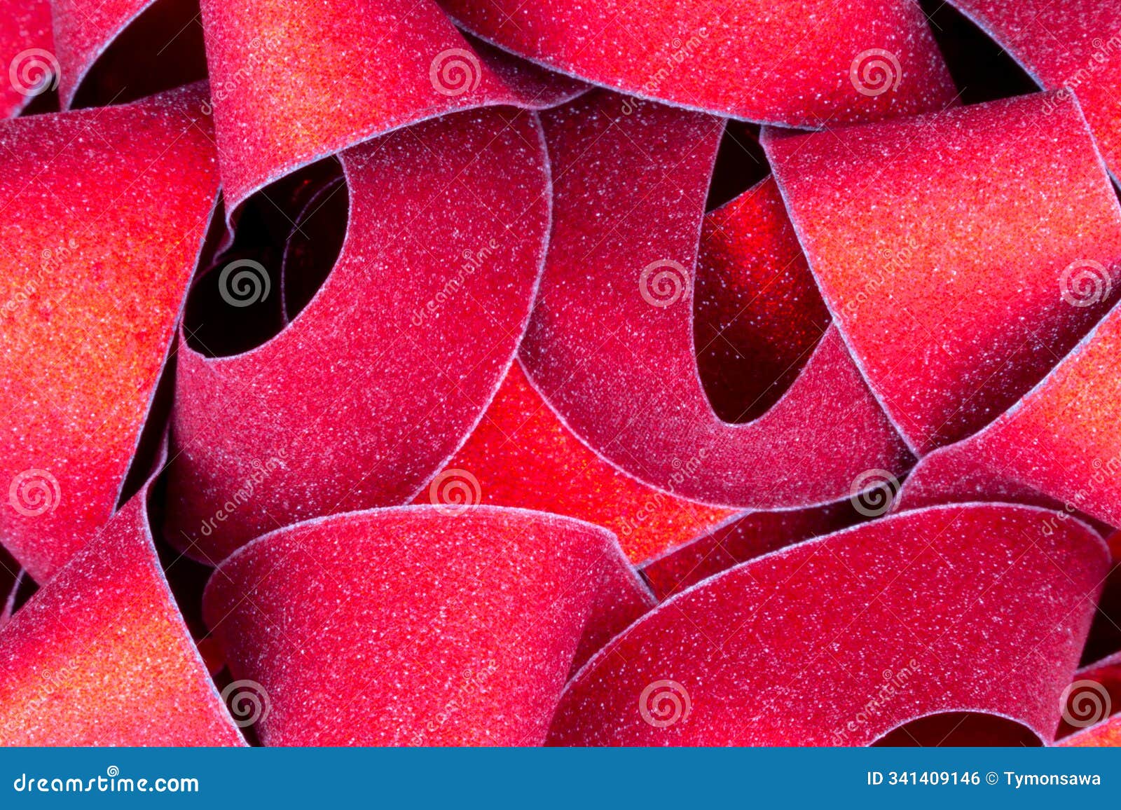 Velvety Red Interlocking Shapes Creating an Abstract Background Stock ...
