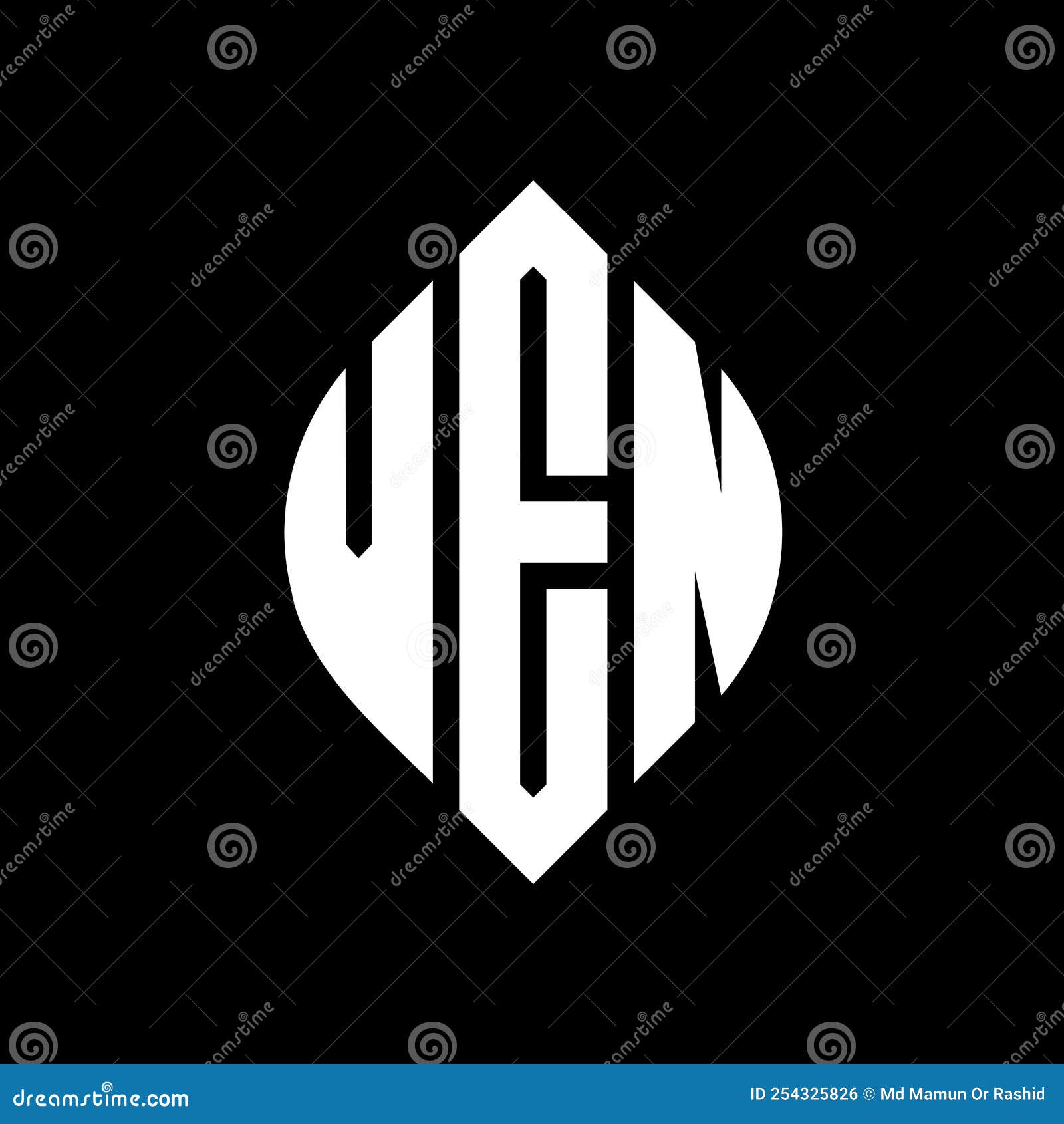 VEN Circle Letter Logo Design with Circle and Ellipse Shape. VEN ...