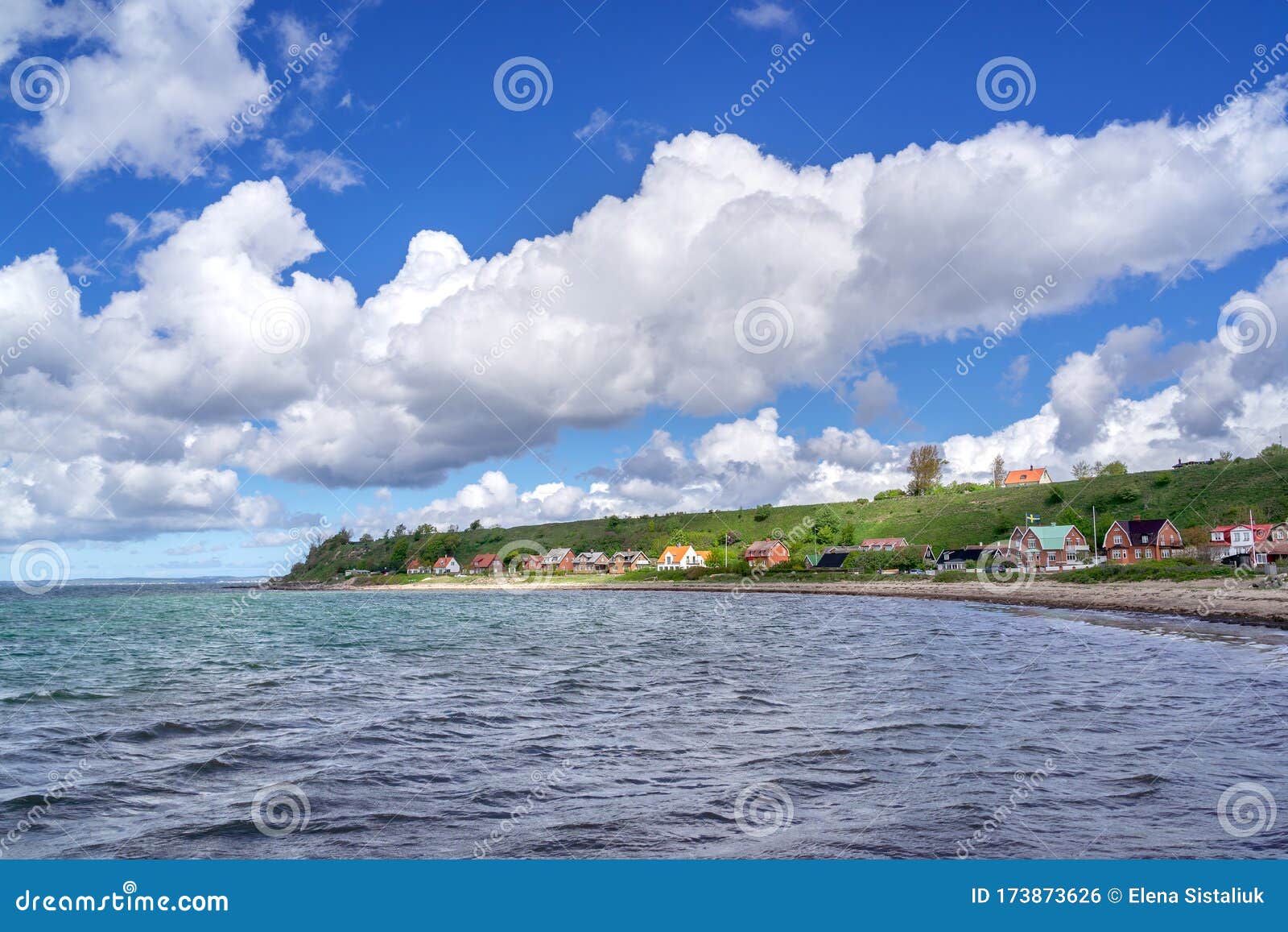 Ven Island Harbour between Denmark and Sweden Stock Photo - Image of ...