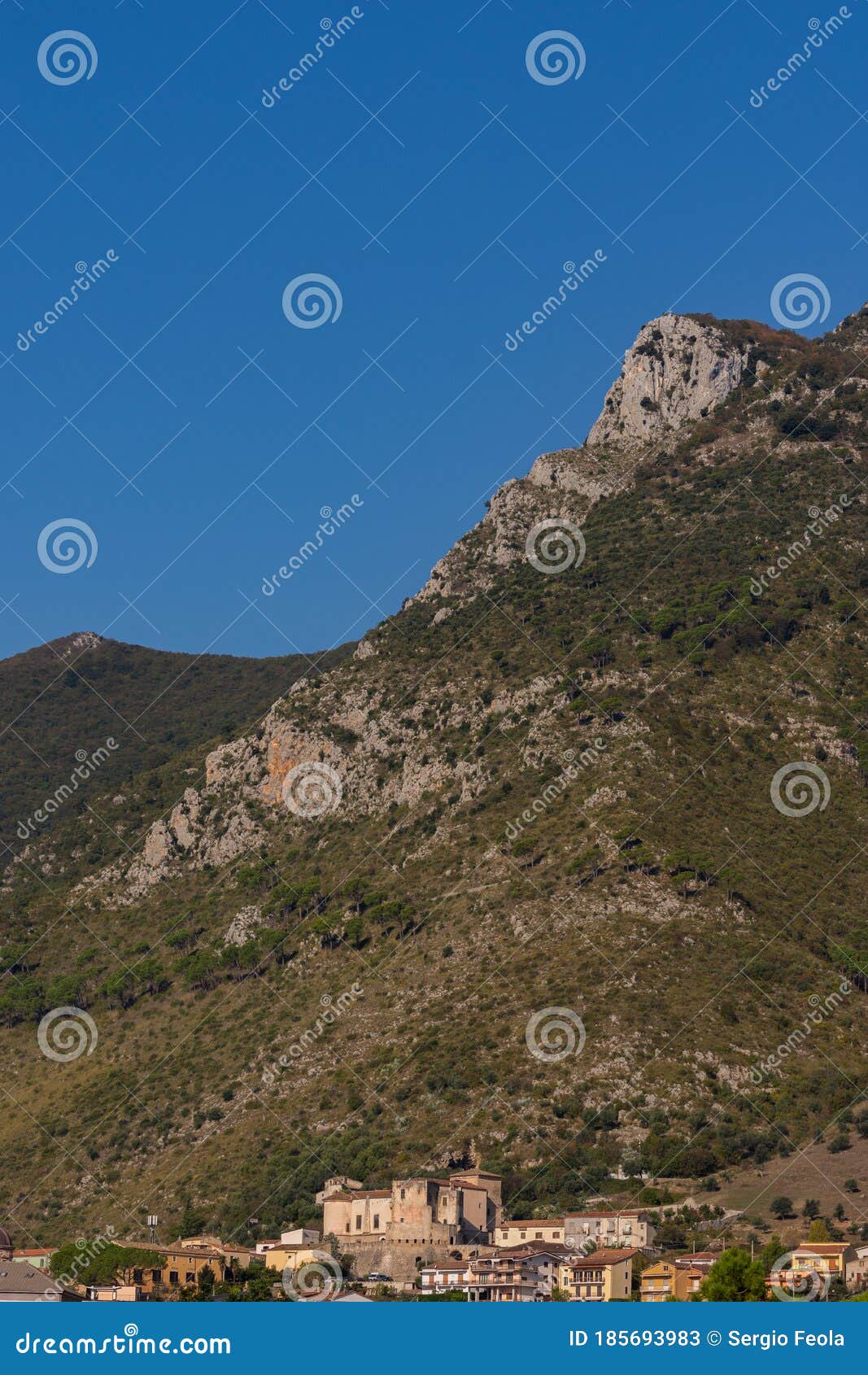 Venafro, Mount Santa Croce. Stock Image - Image of isernia, nature ...