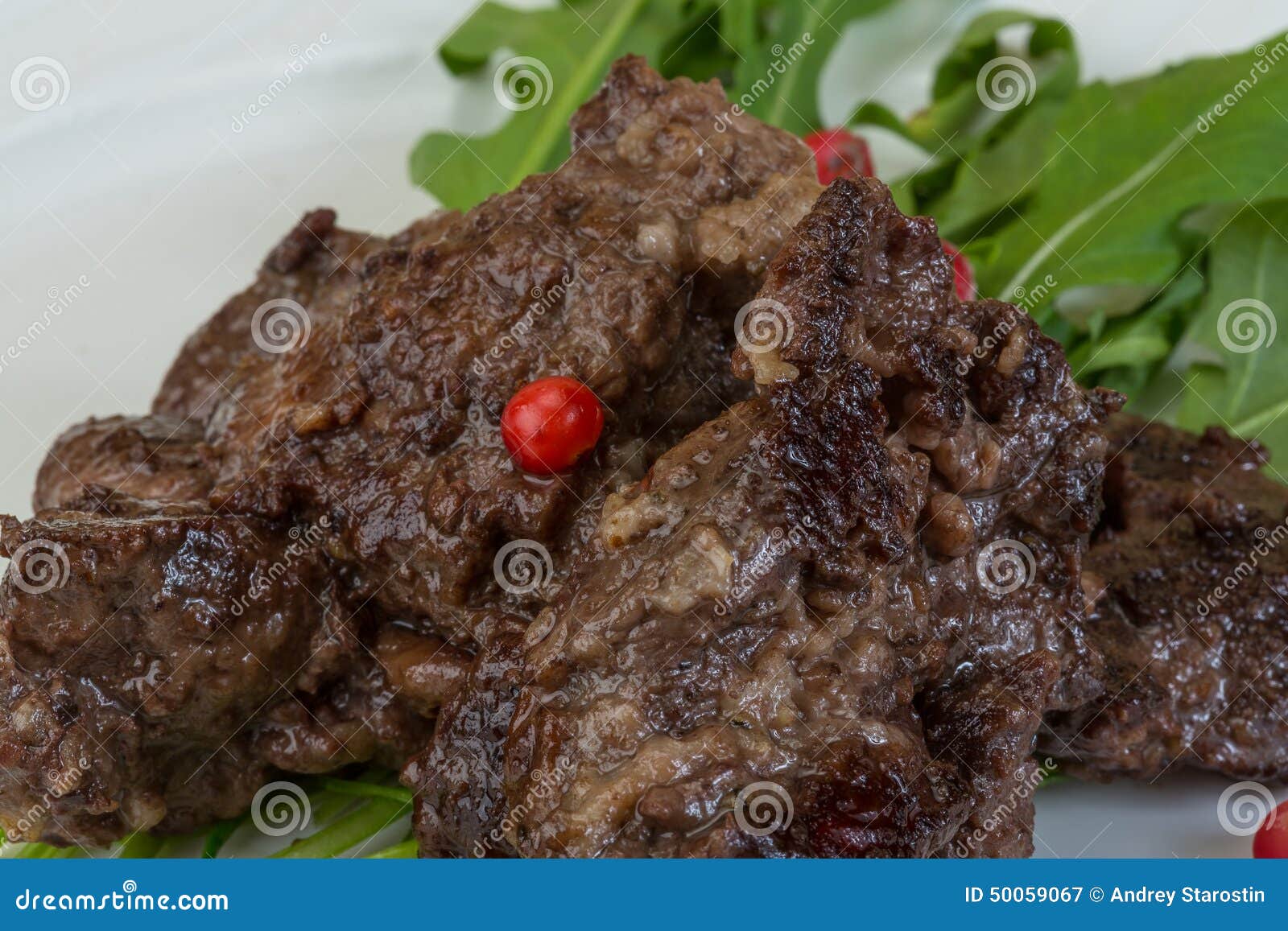 Venaison rôtie image stock. Image du barbecue, fond, canneberge - 50059067